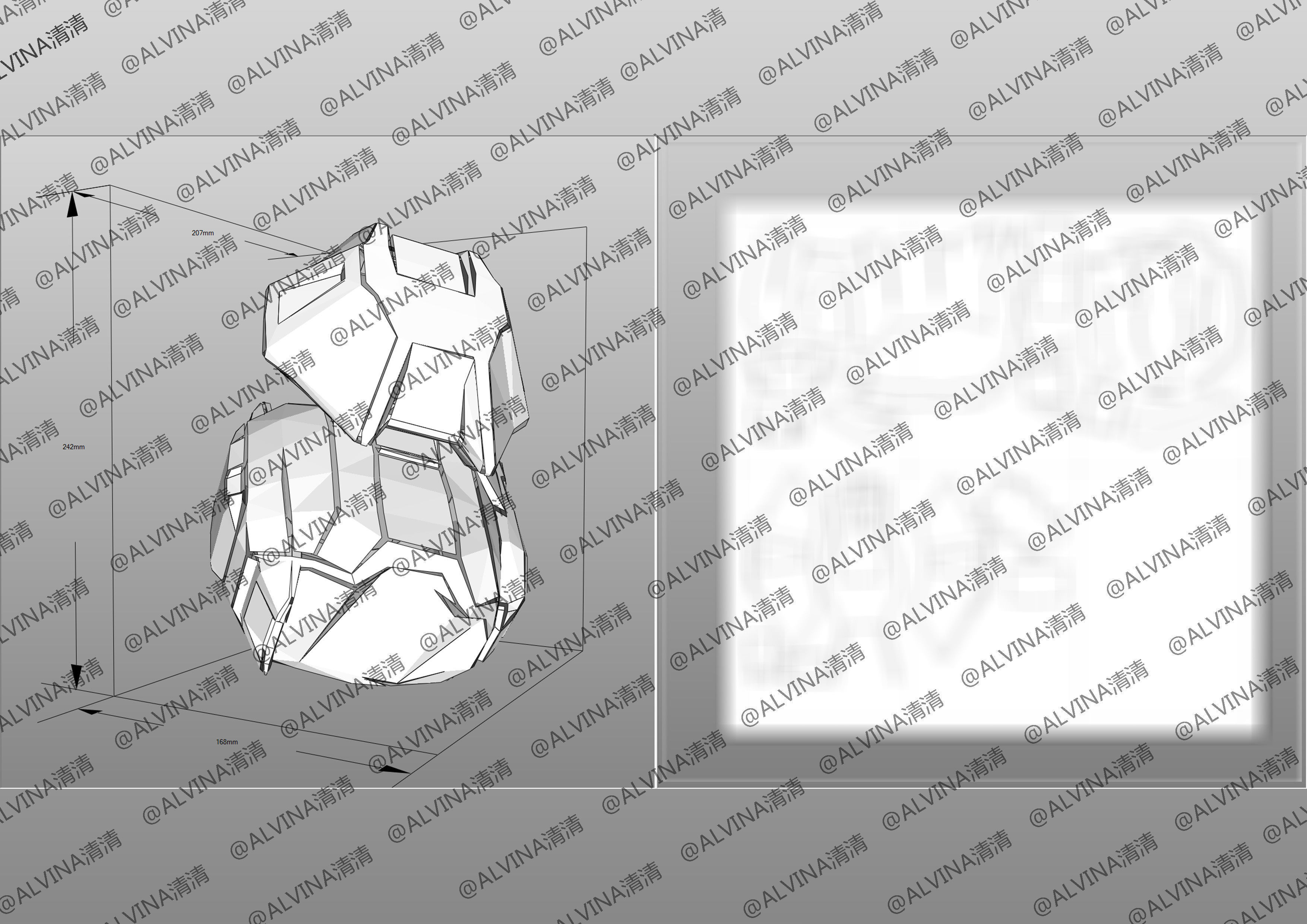 3D model Halo Infinite Master Chief Armor - DIY Cosplay Pepakura Foam ...