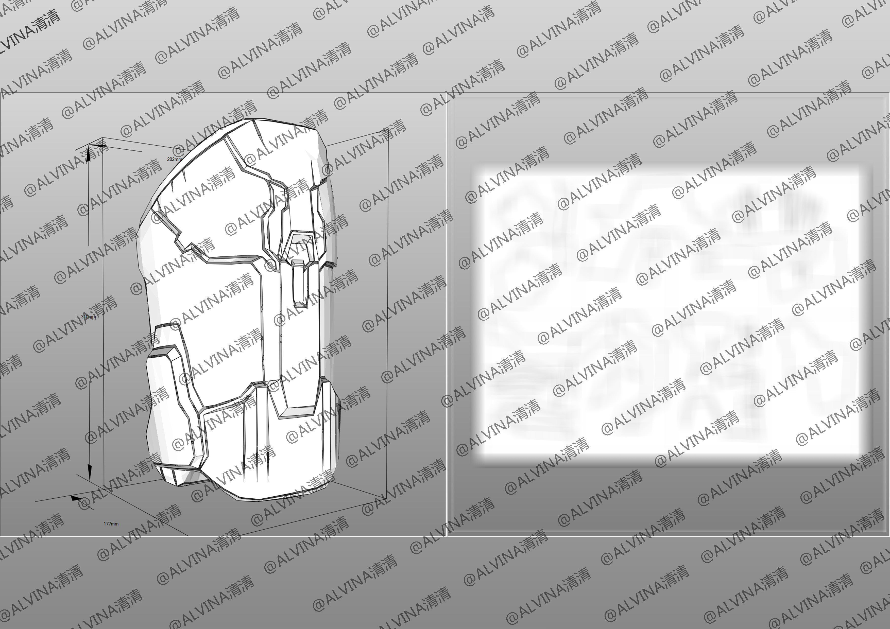 3D model Halo Infinite Master Chief Armor - DIY Cosplay Pepakura Foam ...
