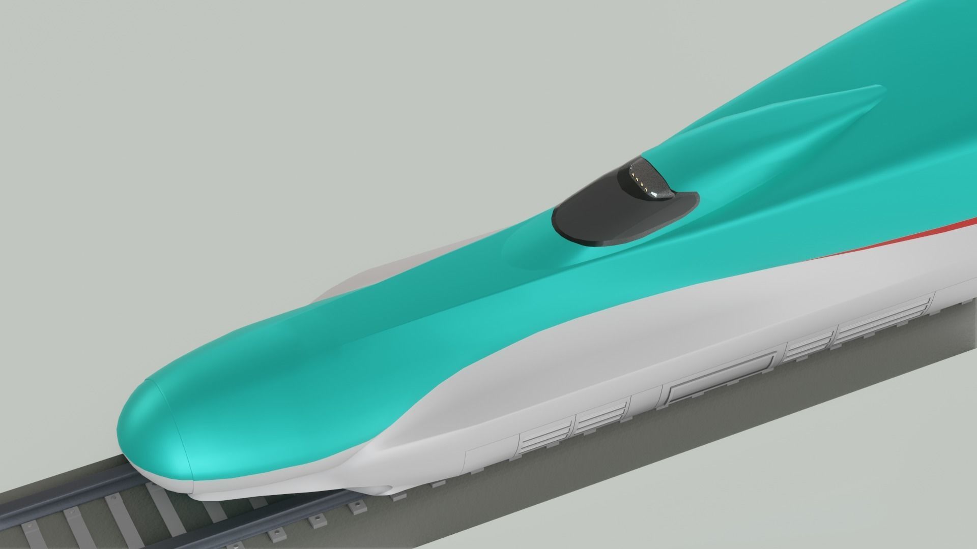 3D model Japan Shinkansen E5 High-speed Bullet Train VR / AR / low-poly ...