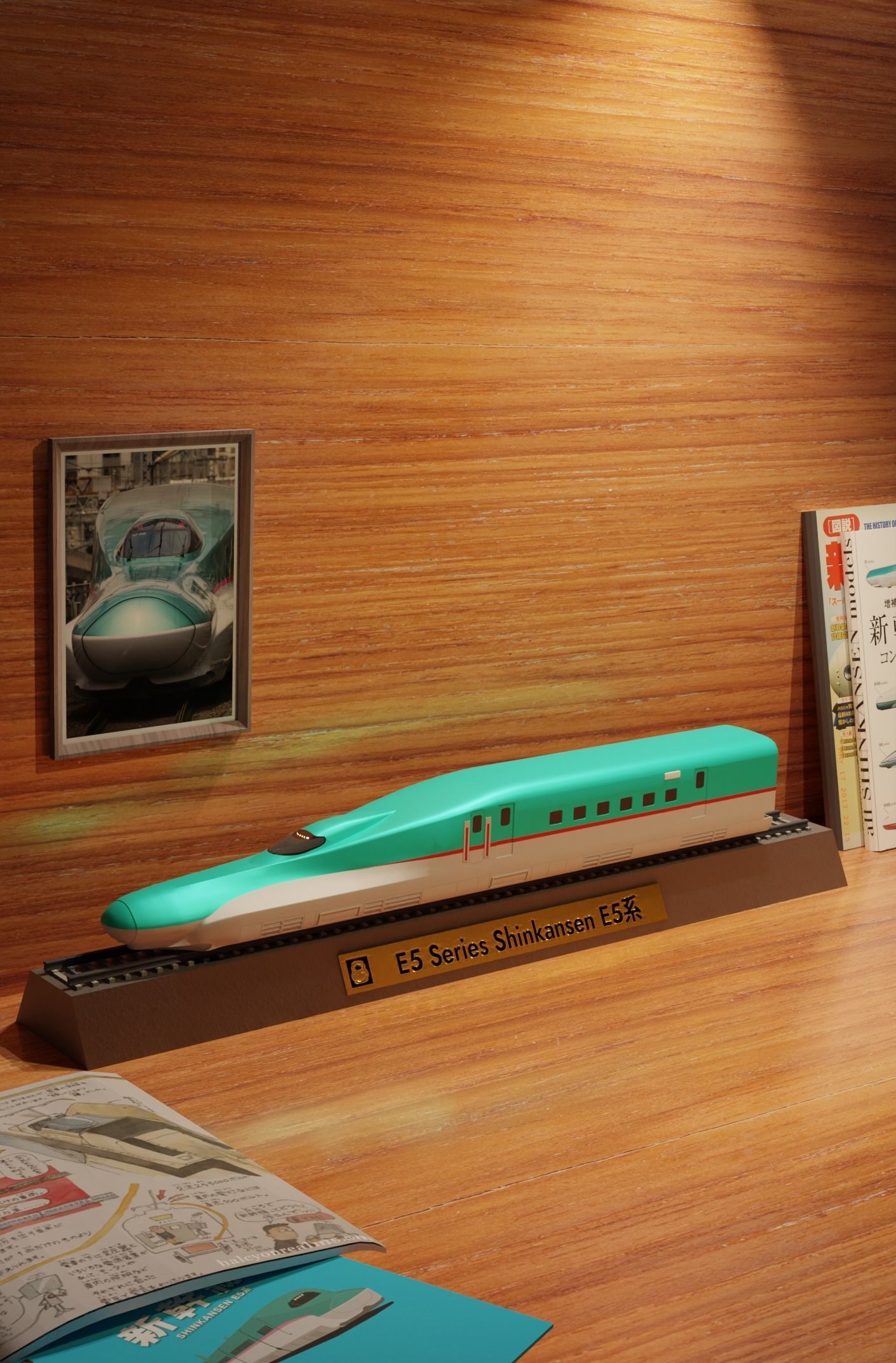 3D model Japan Shinkansen E5 High-speed Bullet Train VR / AR / low-poly ...