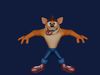 Crash Bandicoot fox 3D model rigged | CGTrader