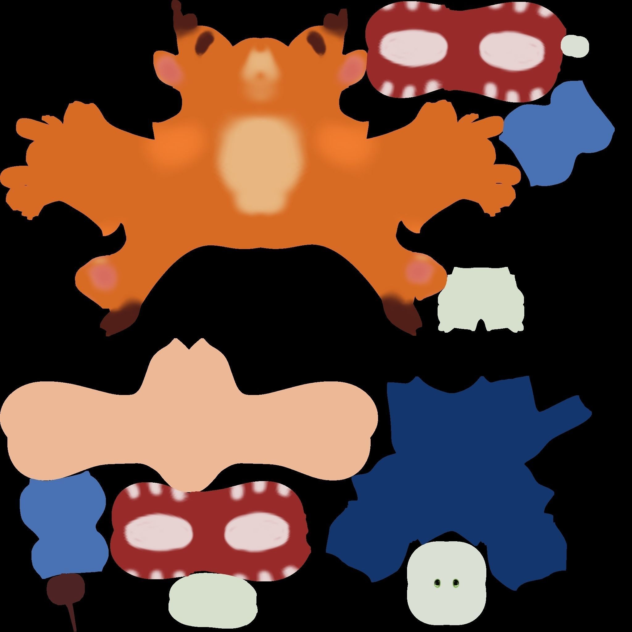 Crash Bandicoot fox 3D model rigged | CGTrader