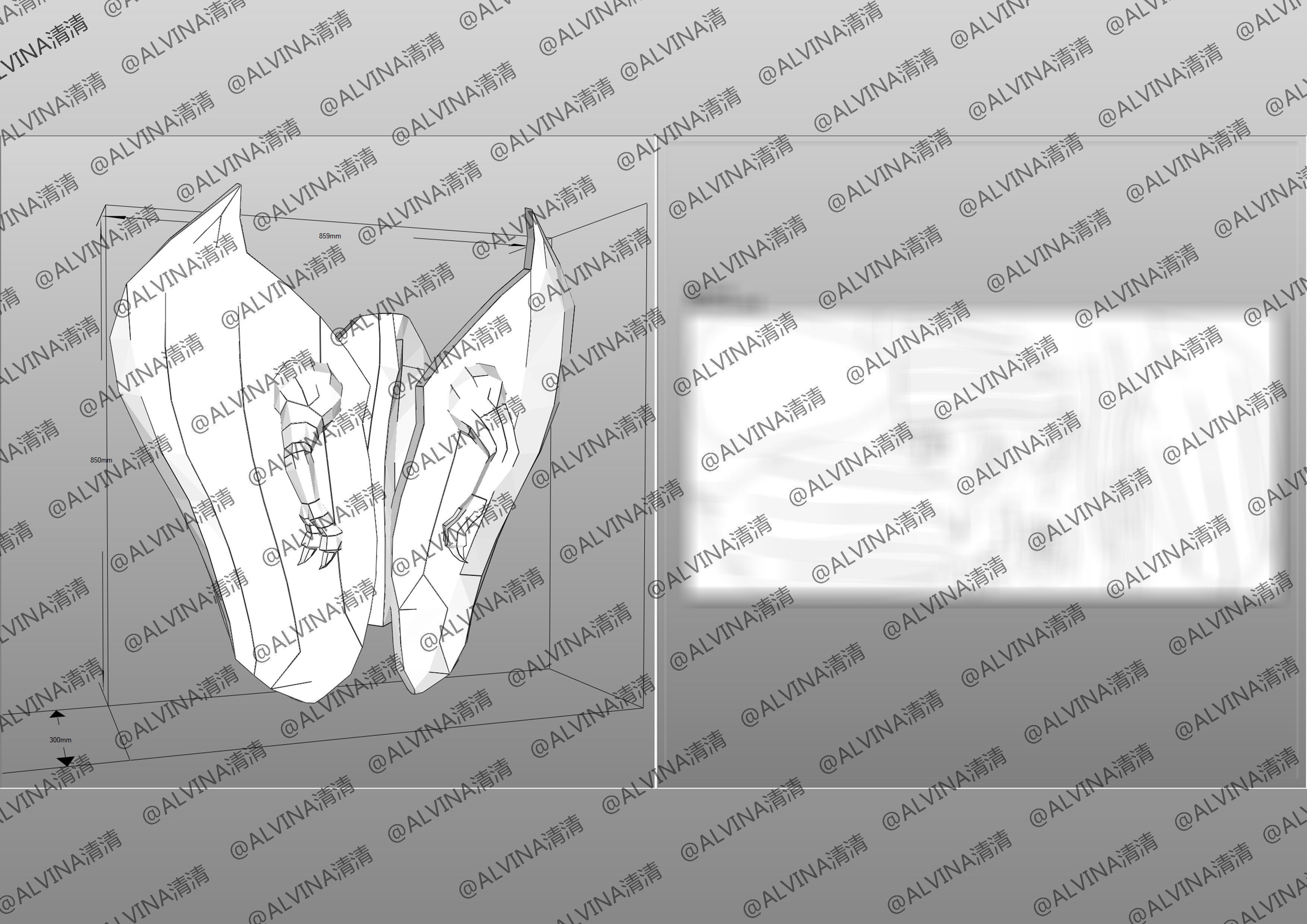 3D model Beast Wars Megatron Armor - DIY Cosplay Pepakura Foam Template ...