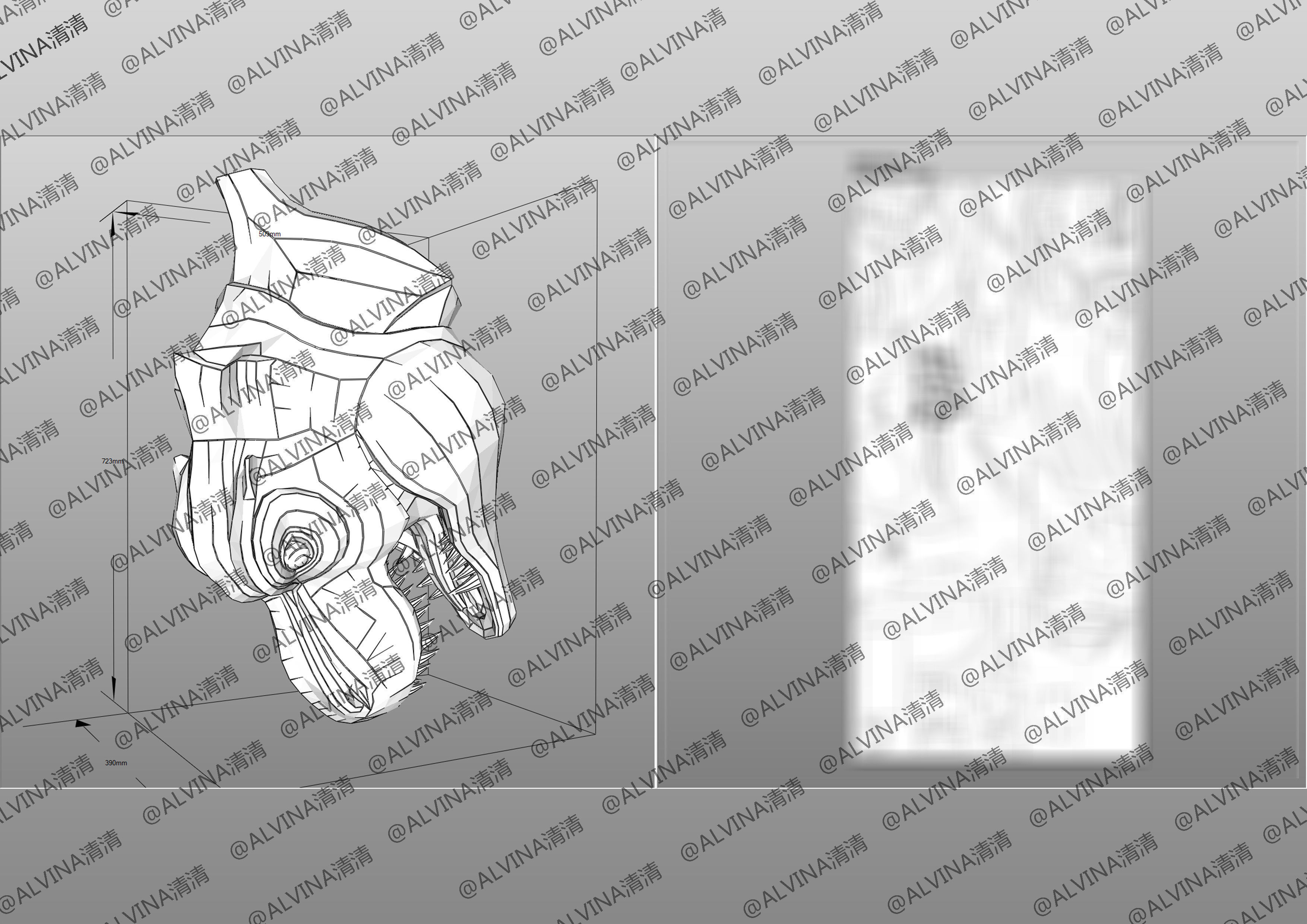 3D model Beast Wars Megatron Armor - DIY Cosplay Pepakura Foam Template ...