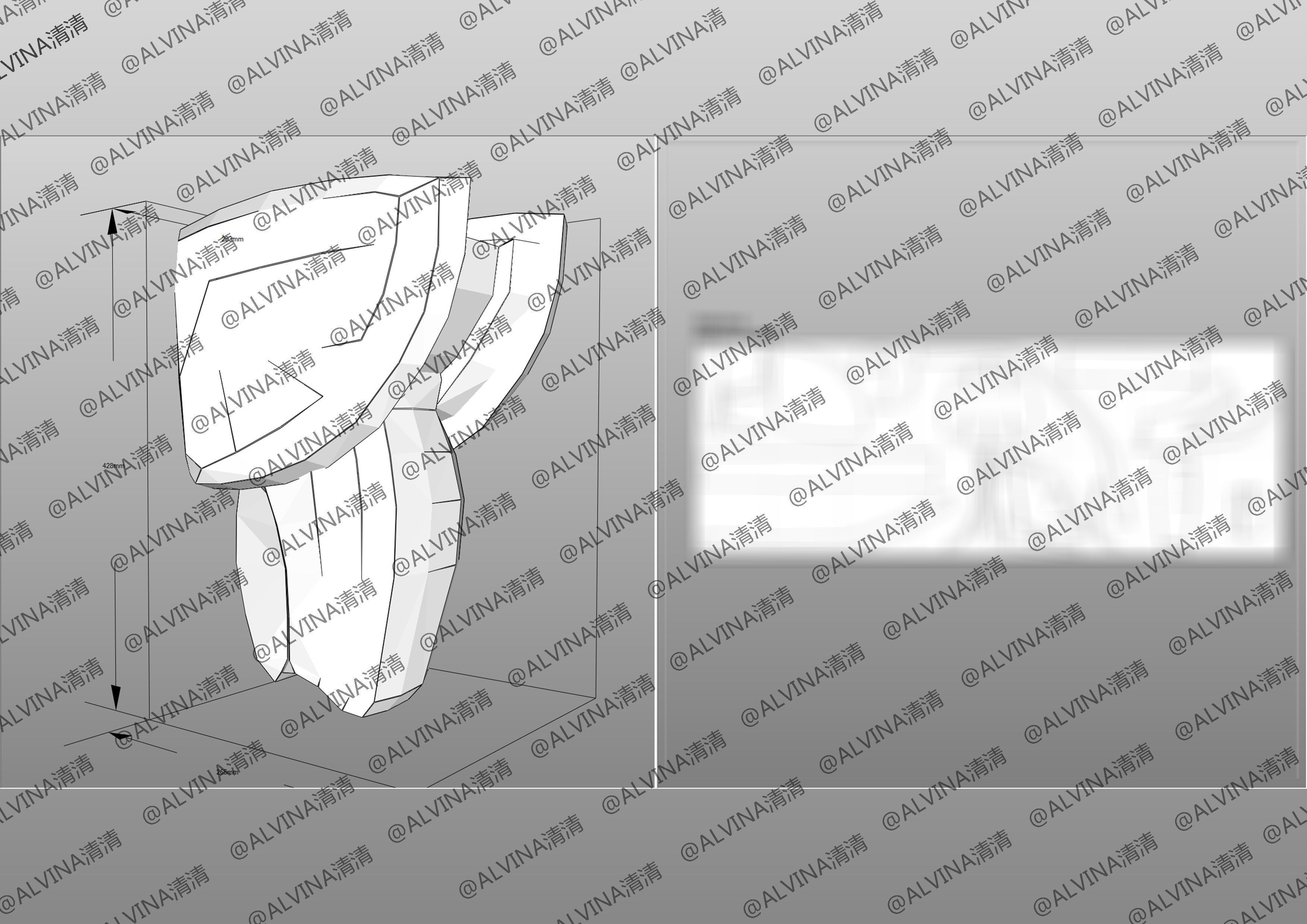 3D model Beast Wars Megatron Armor - DIY Cosplay Pepakura Foam Template ...