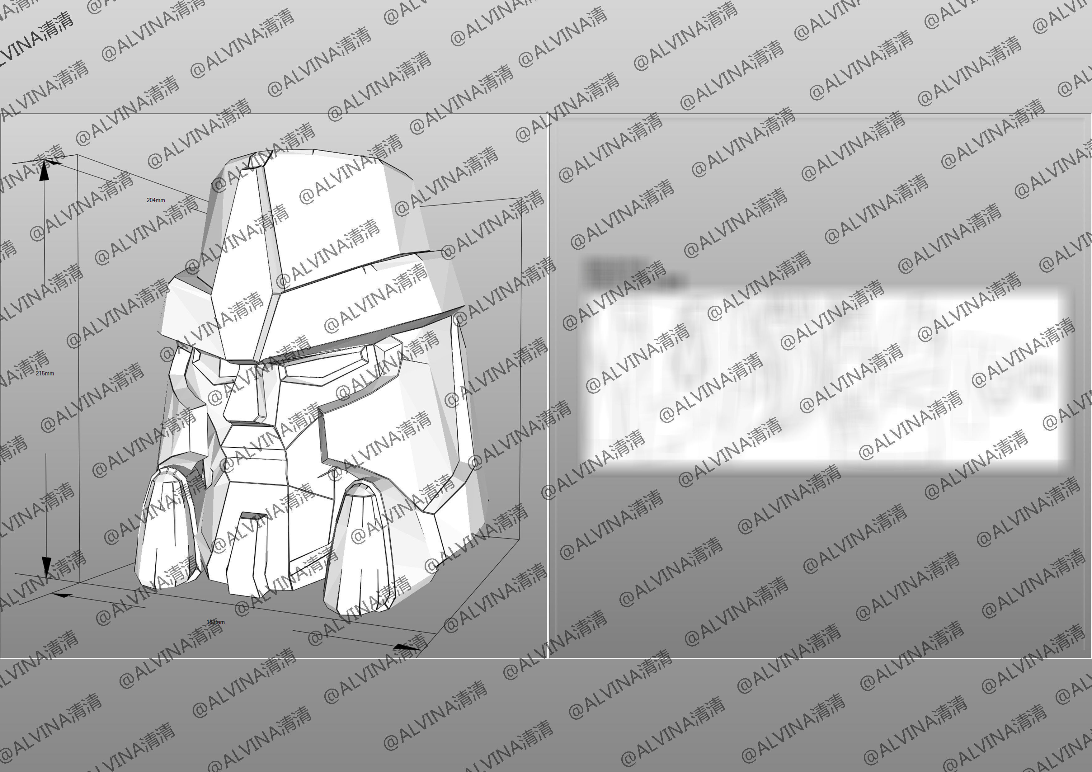 3D model Beast Wars Megatron Armor - DIY Cosplay Pepakura Foam Template ...