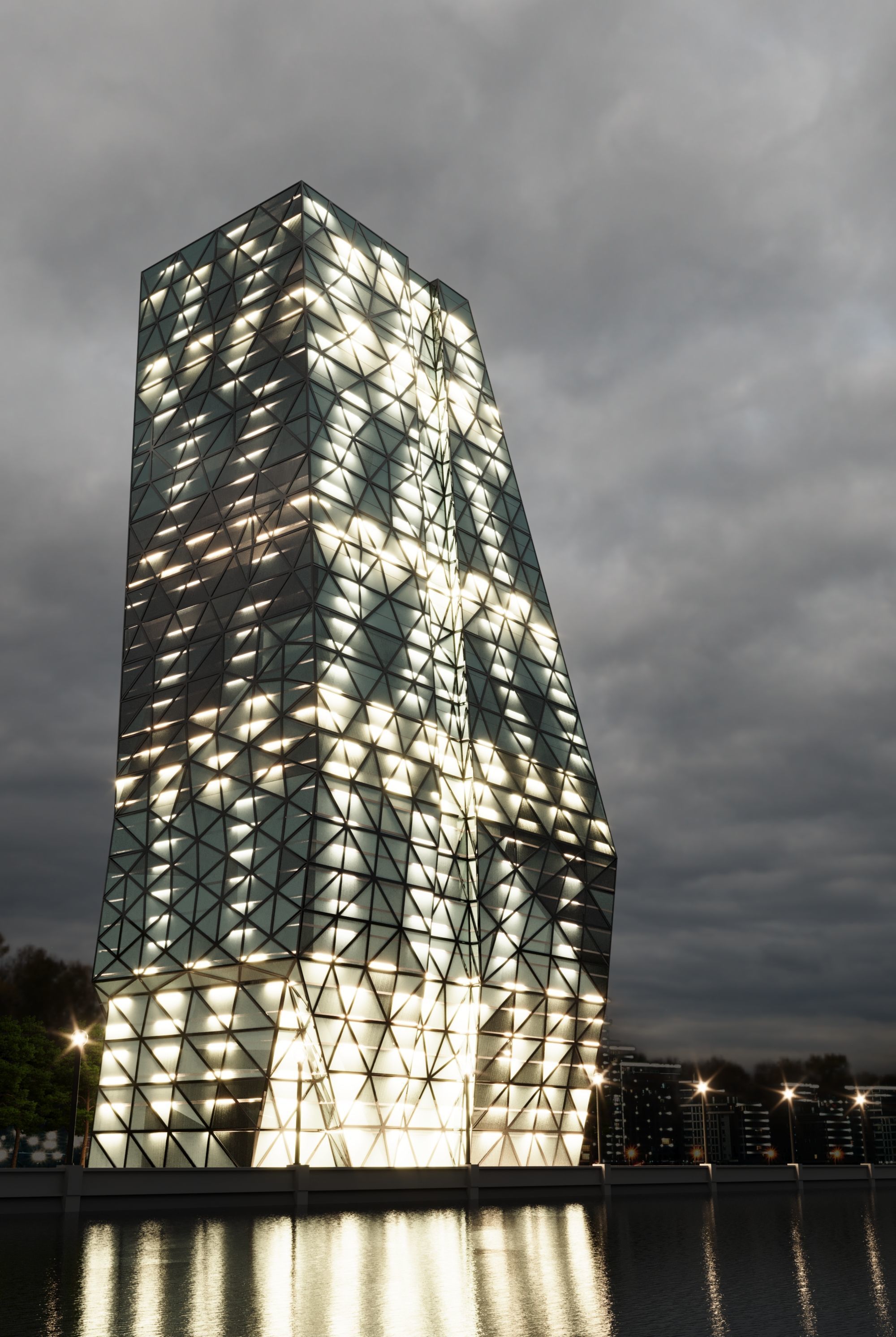 skyscraper design 3D model | CGTrader