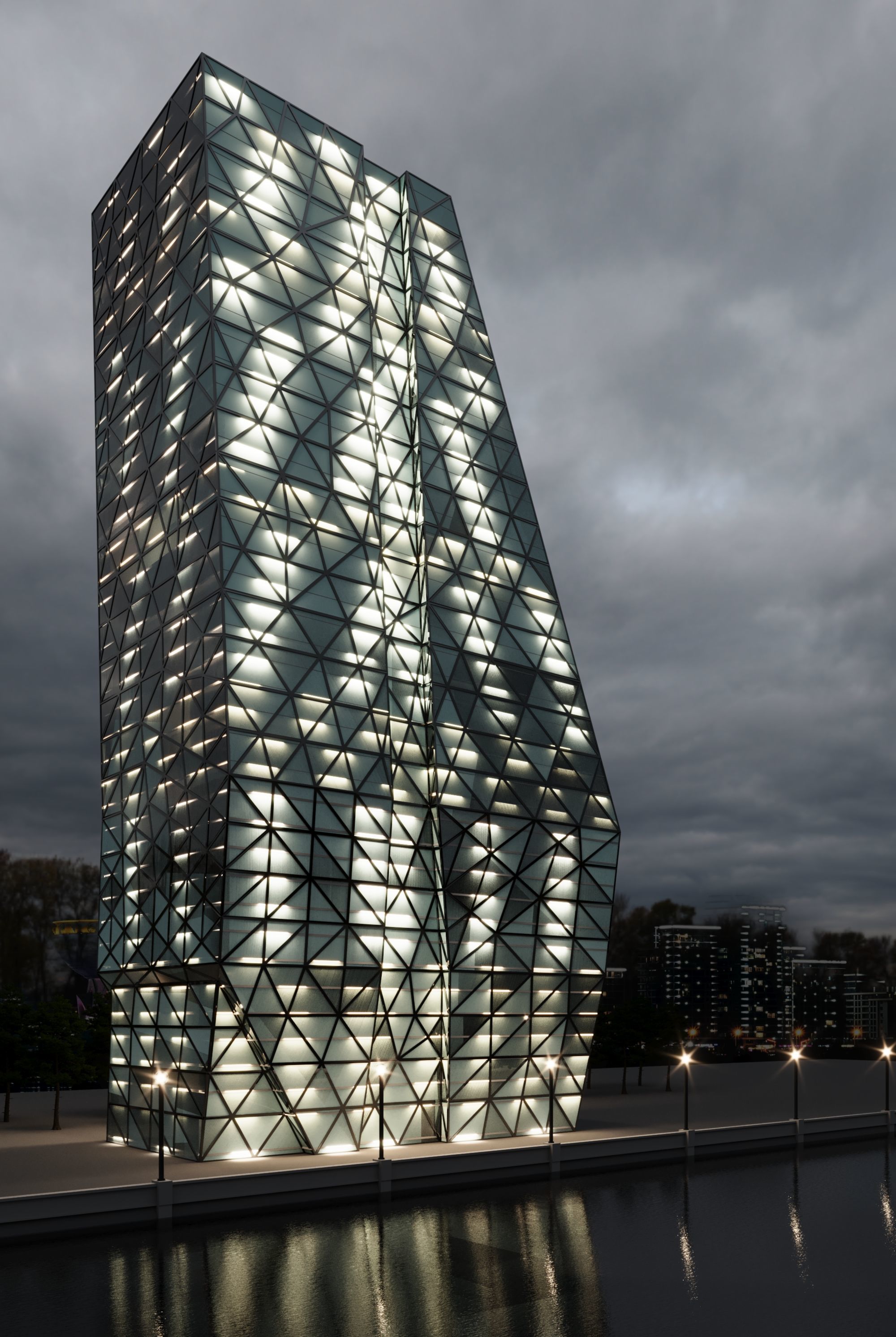 skyscraper design 3D model | CGTrader