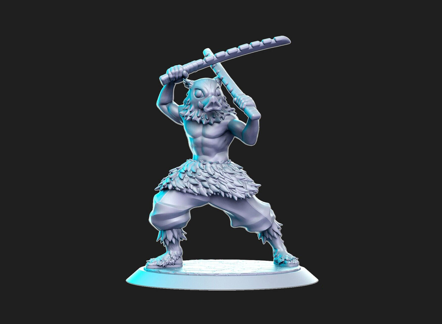 Inosuke Hashibira Demon Slayer 3D Model Ready to Print 3D model 3D ...