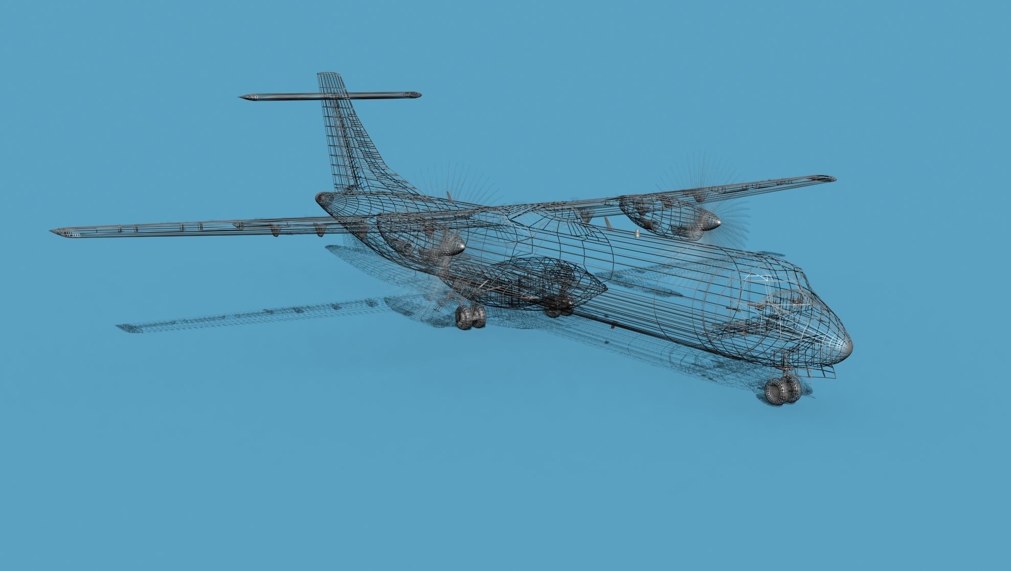 ATR ATR-72-600 Astra 3D model animated rigged | CGTrader