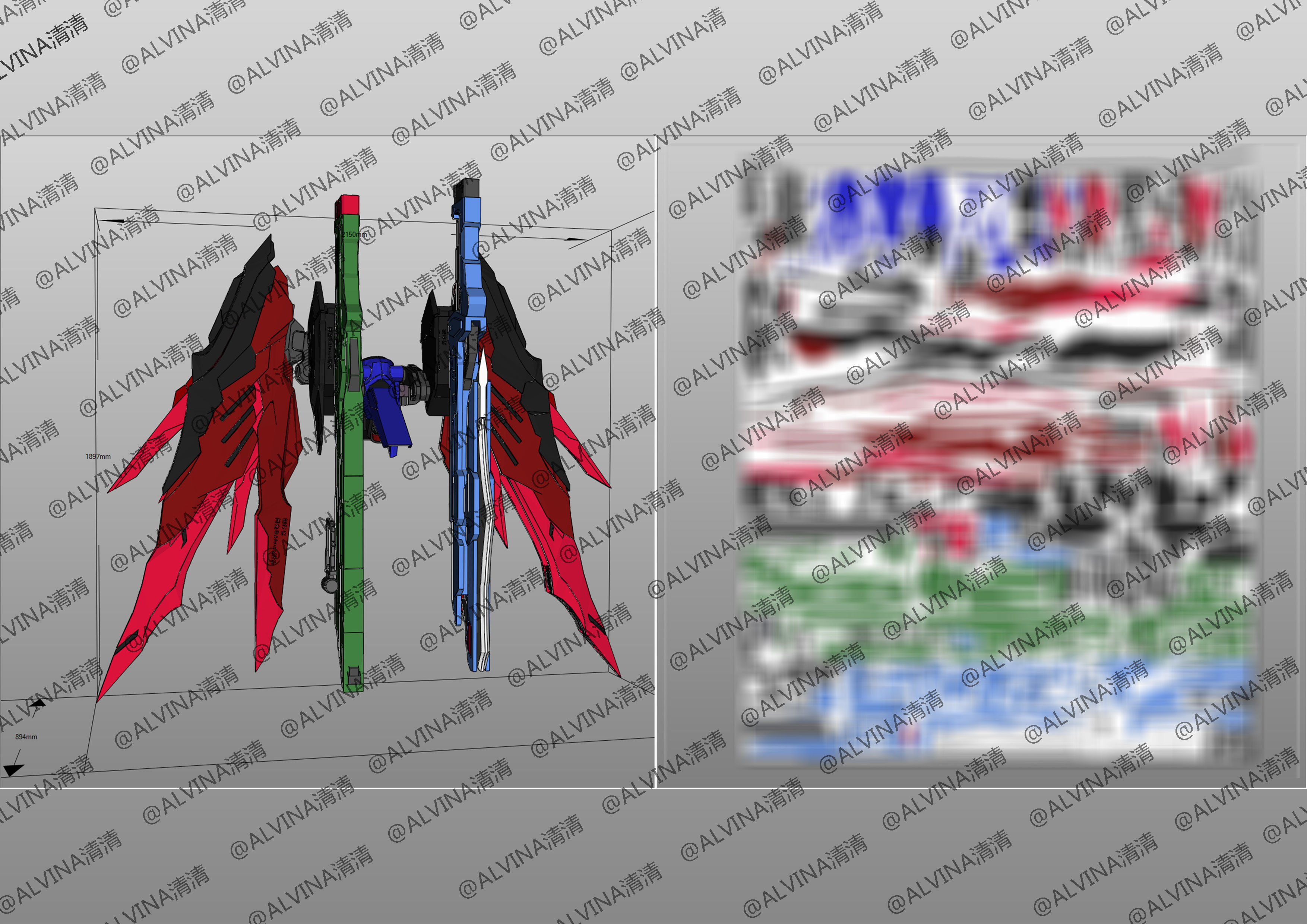 3D model Metal Build Style Destiny Gundam Armor - DIY Cosplay Pepakura ...