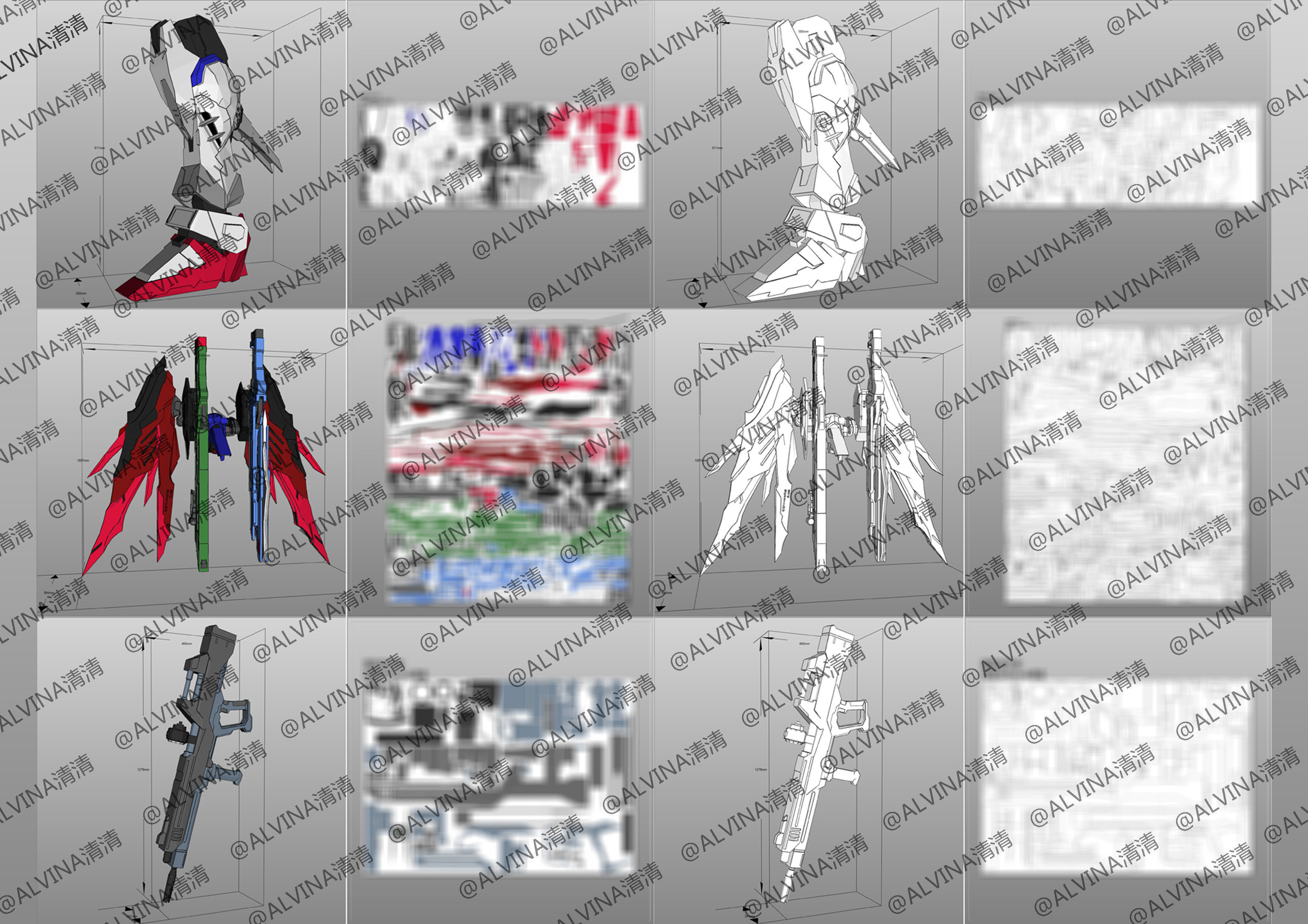 3D model Metal Build Style Destiny Gundam Armor - DIY Cosplay Pepakura ...