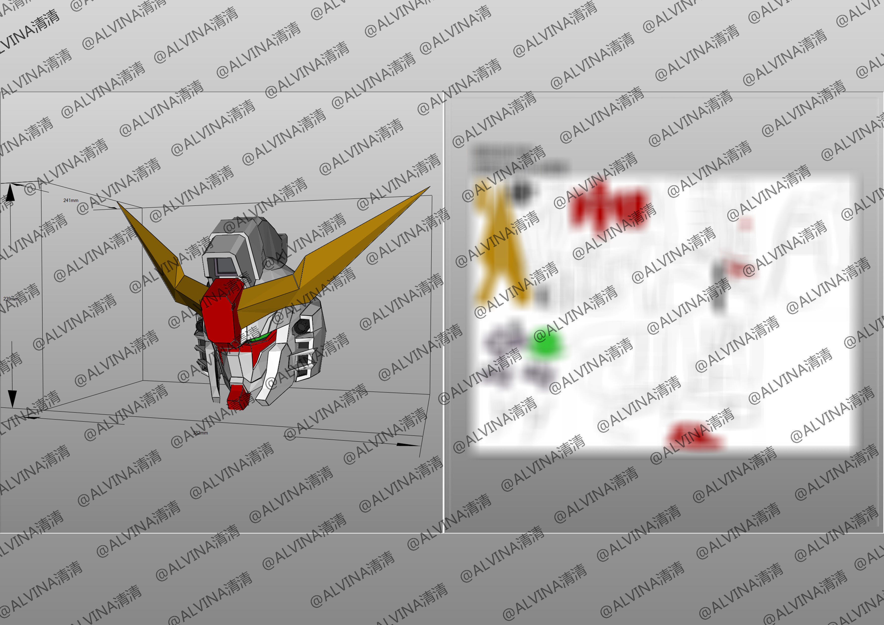 3D model Metal Build Style Destiny Gundam Armor - DIY Cosplay Pepakura ...