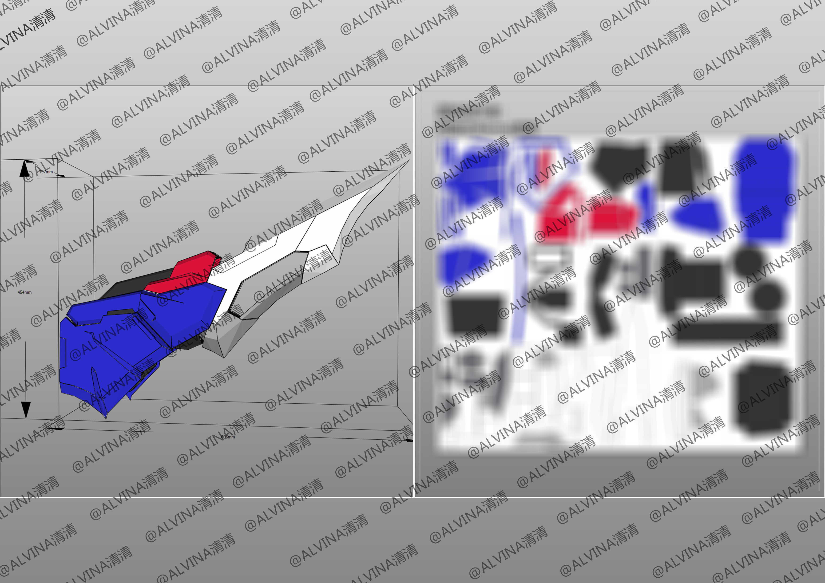 3D model Metal Build Style Destiny Gundam Armor - DIY Cosplay Pepakura ...