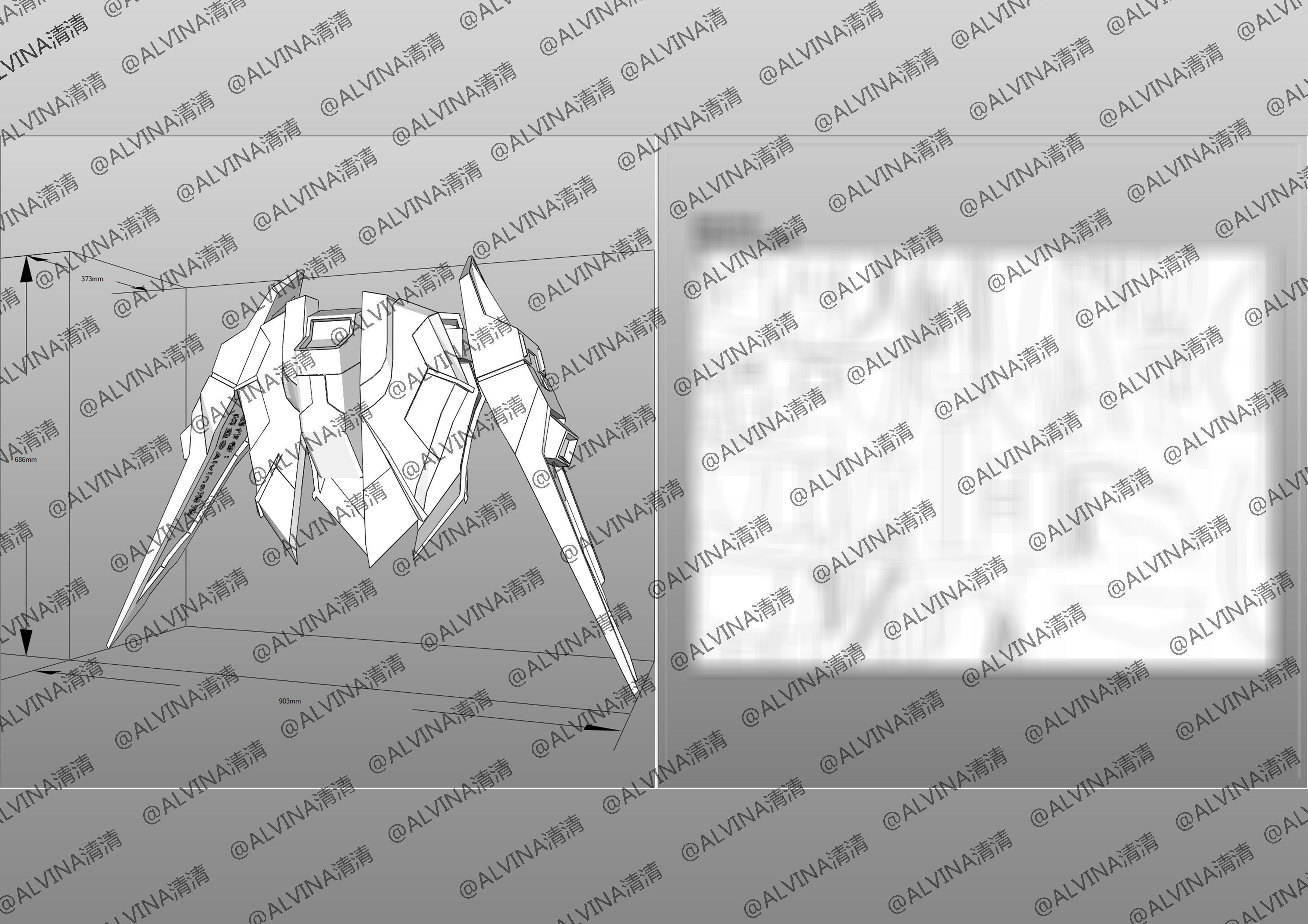 3D model Metal Build Style Destiny Gundam Armor - DIY Cosplay Pepakura ...