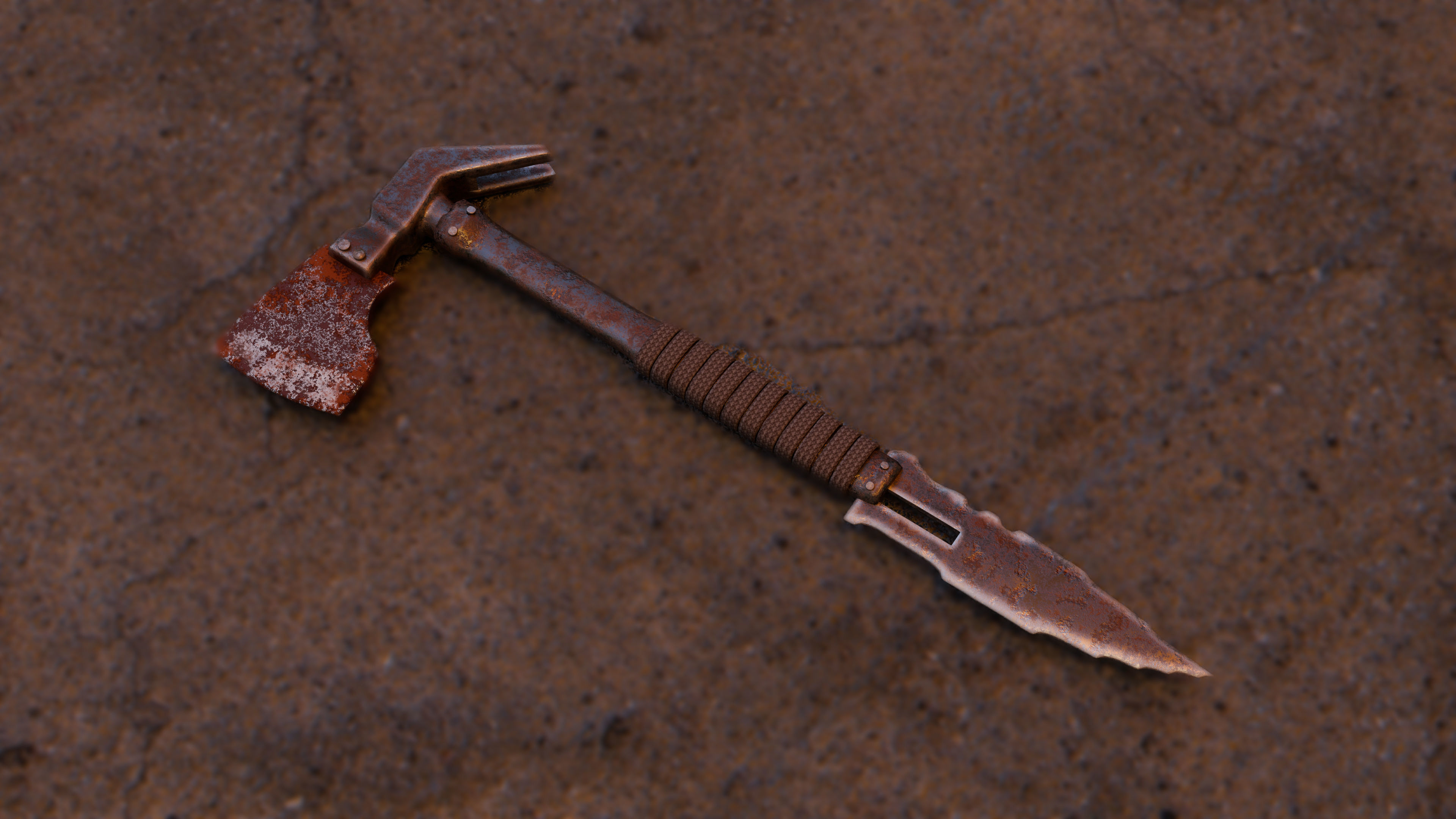 3D model Zombie Weapon - Game-Ready Free Low-Poly 3D Model VR / AR ...