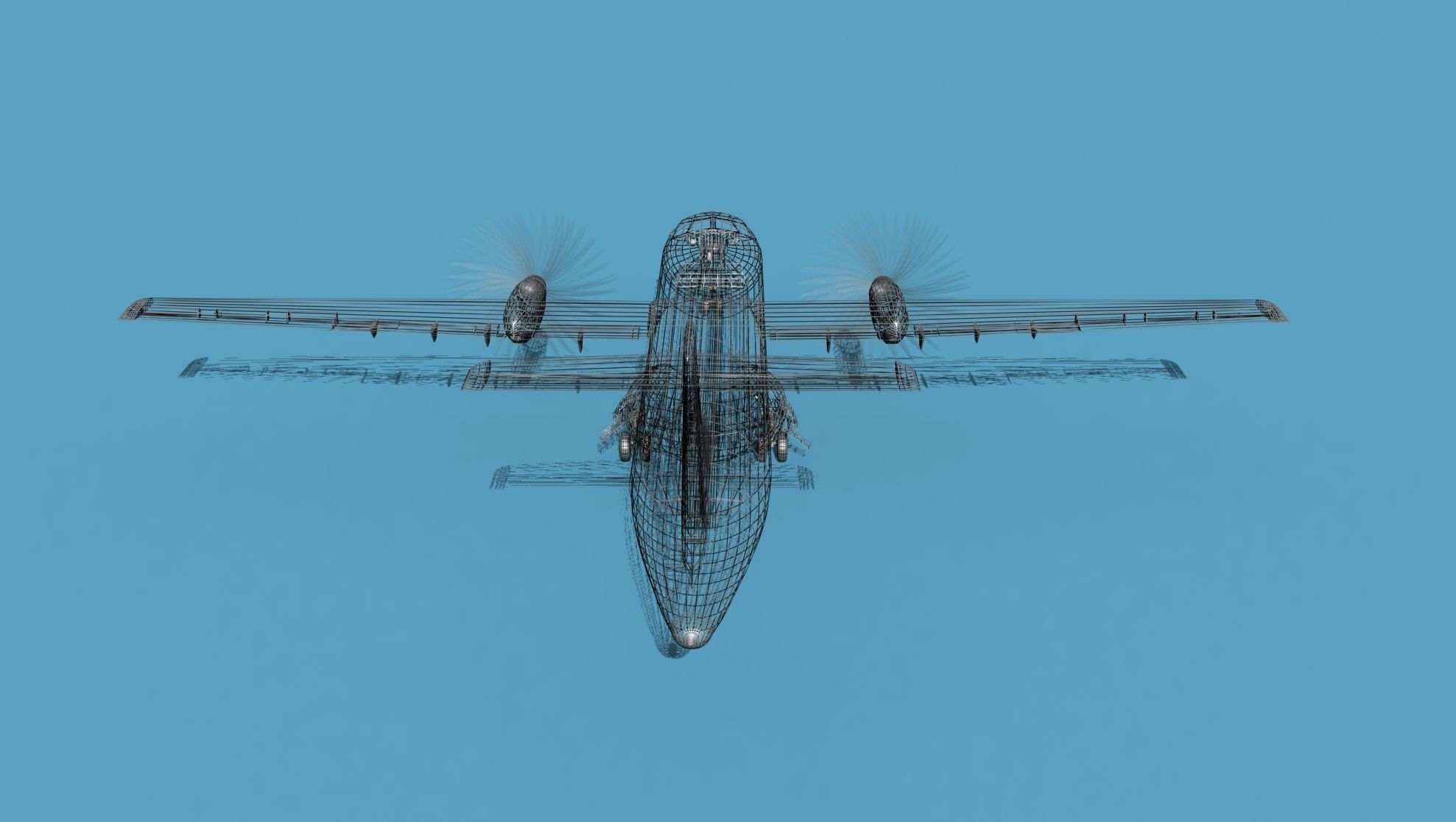 ATR ATR-72-600 DHL Cargo 3D model animated | CGTrader