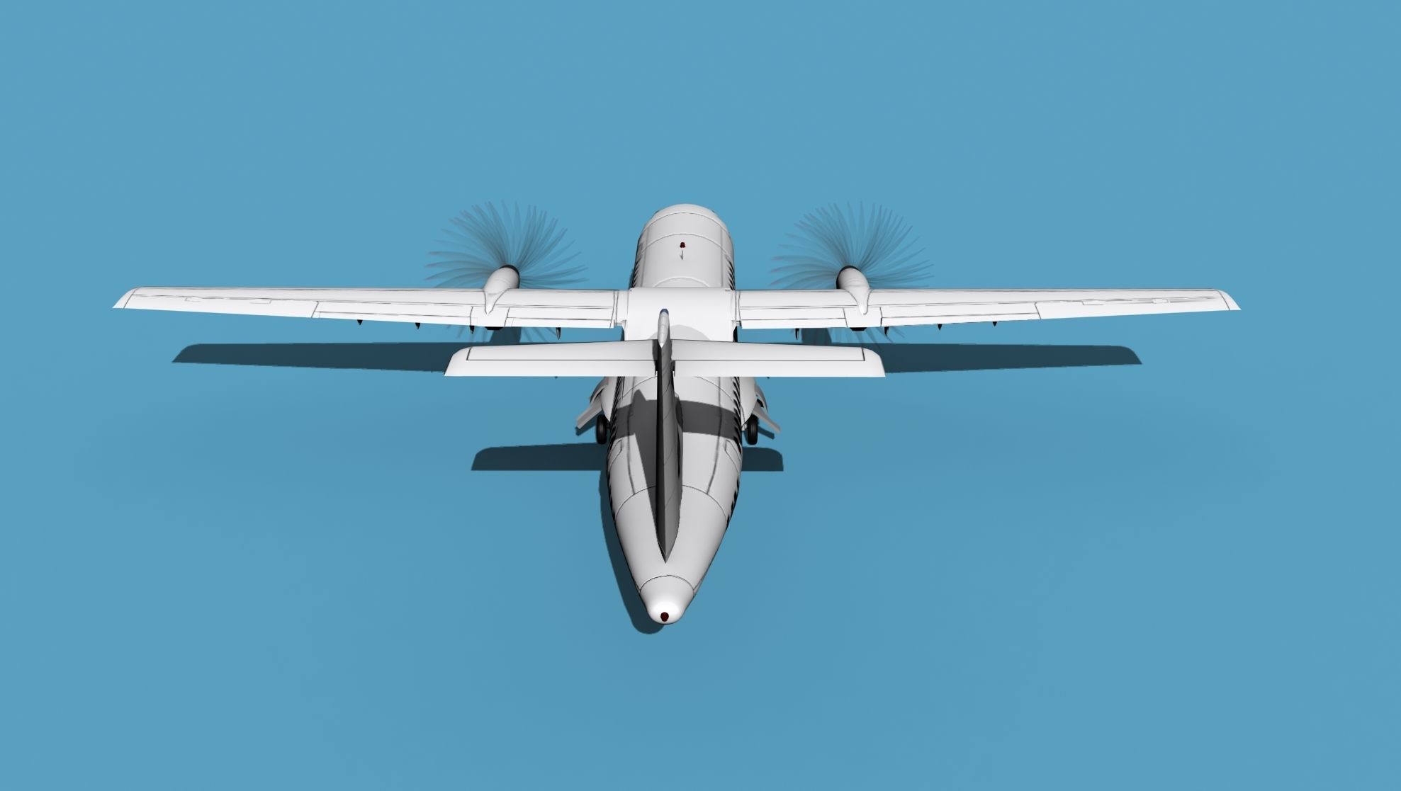 ATR ATR-72-600 UN 3D model animated rigged | CGTrader