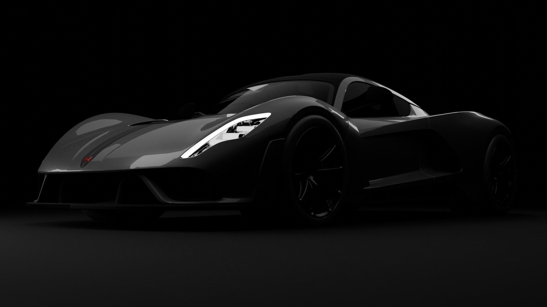 Hennessey f5 free VR / AR / low-poly 3D model rigged | CGTrader