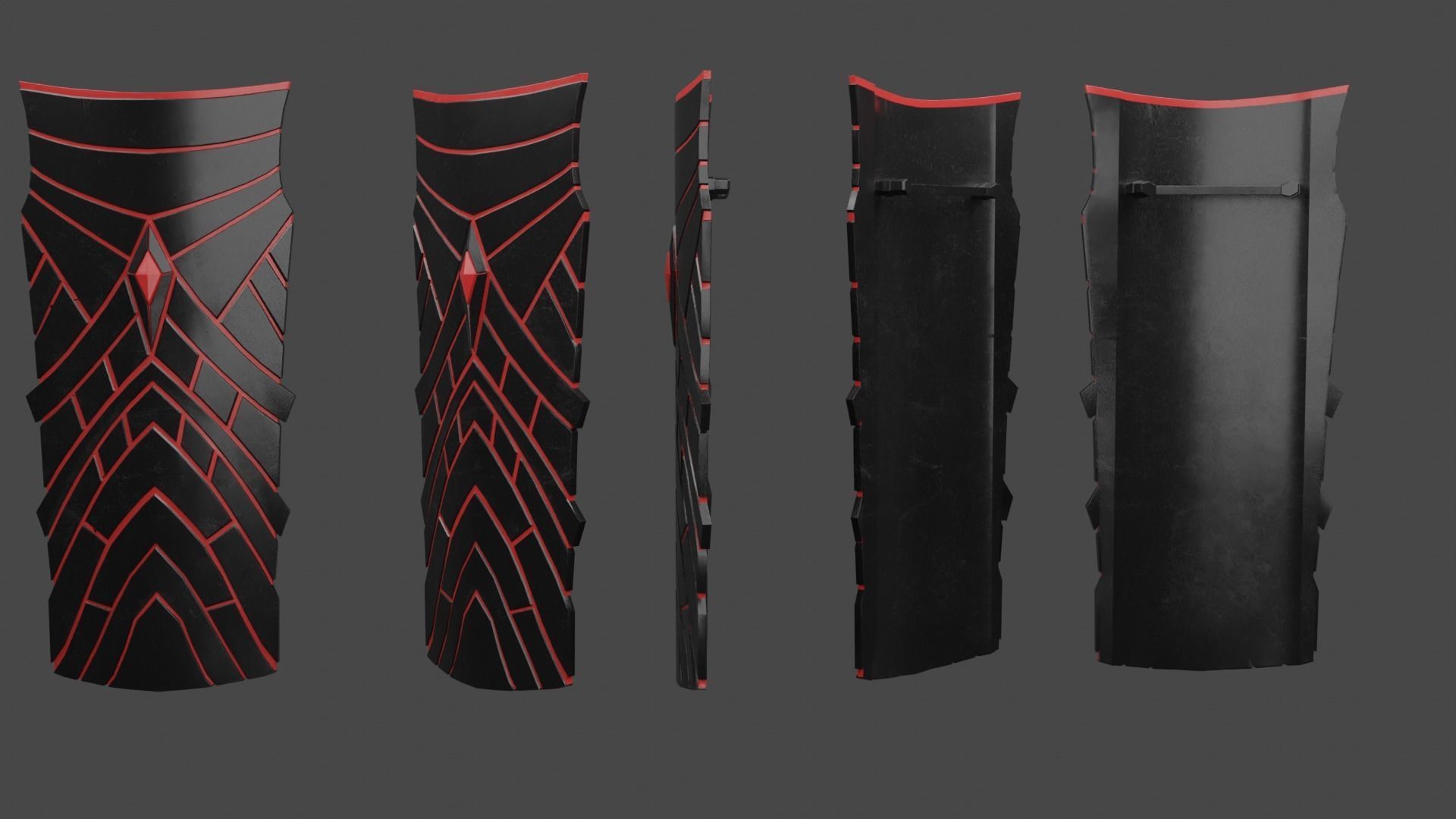 3D model Maple Shield VR / AR / low-poly | CGTrader