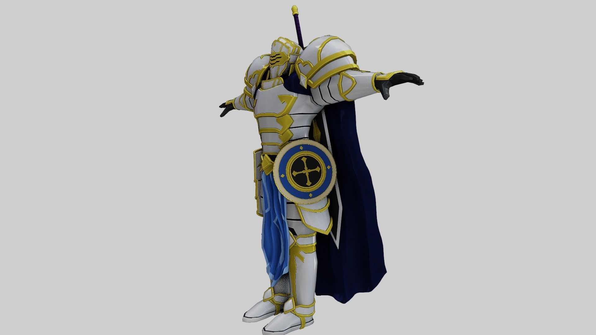 3D model Anime Skeleton Knight in Another World VR / AR / low-poly ...