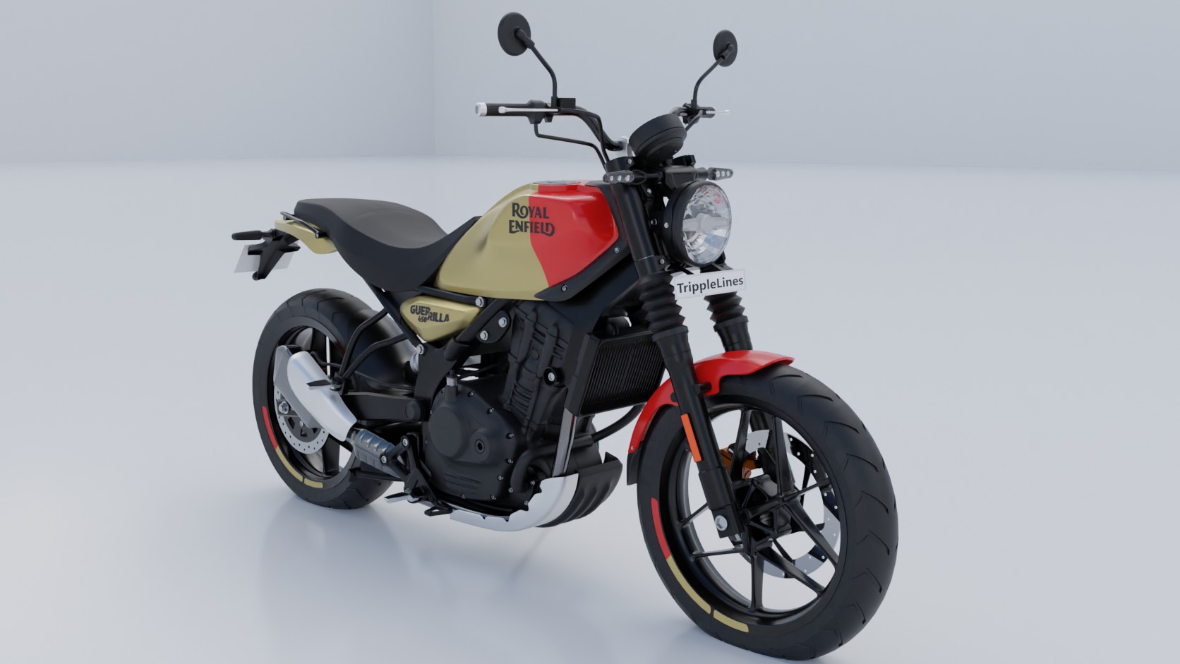 Royal Enfield Guerrilla 450 3D Model 3D model | CGTrader