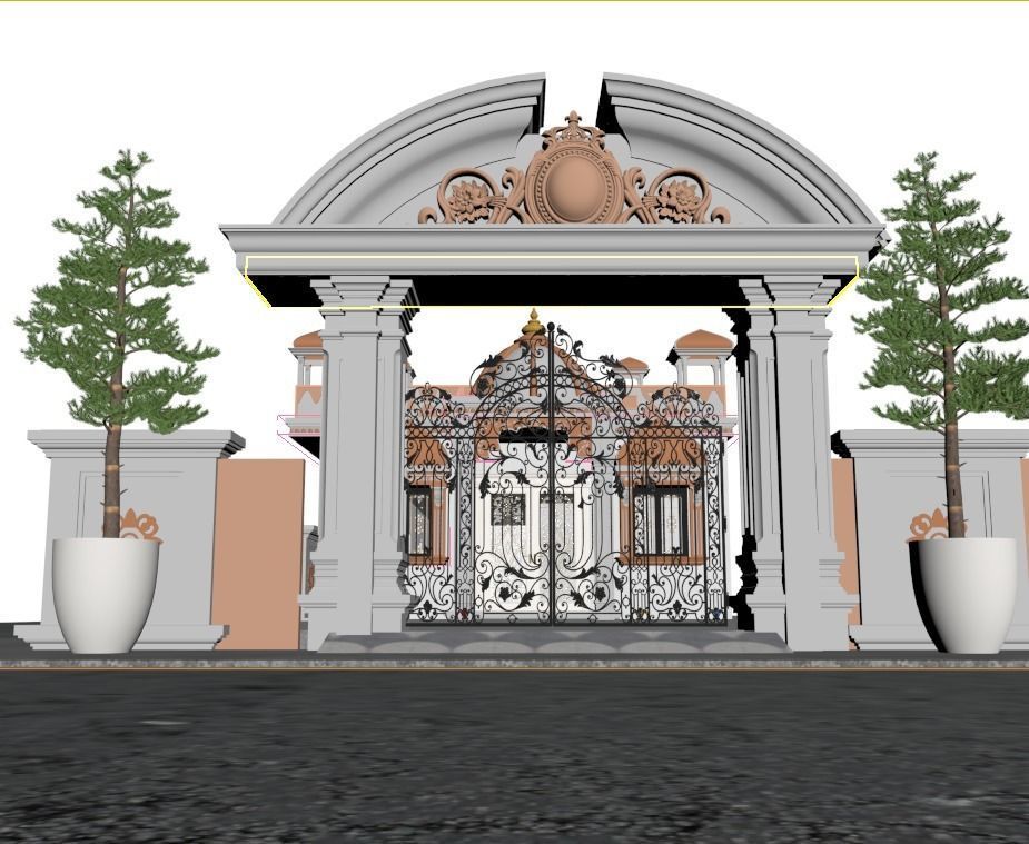 3d temple design 3D model | CGTrader