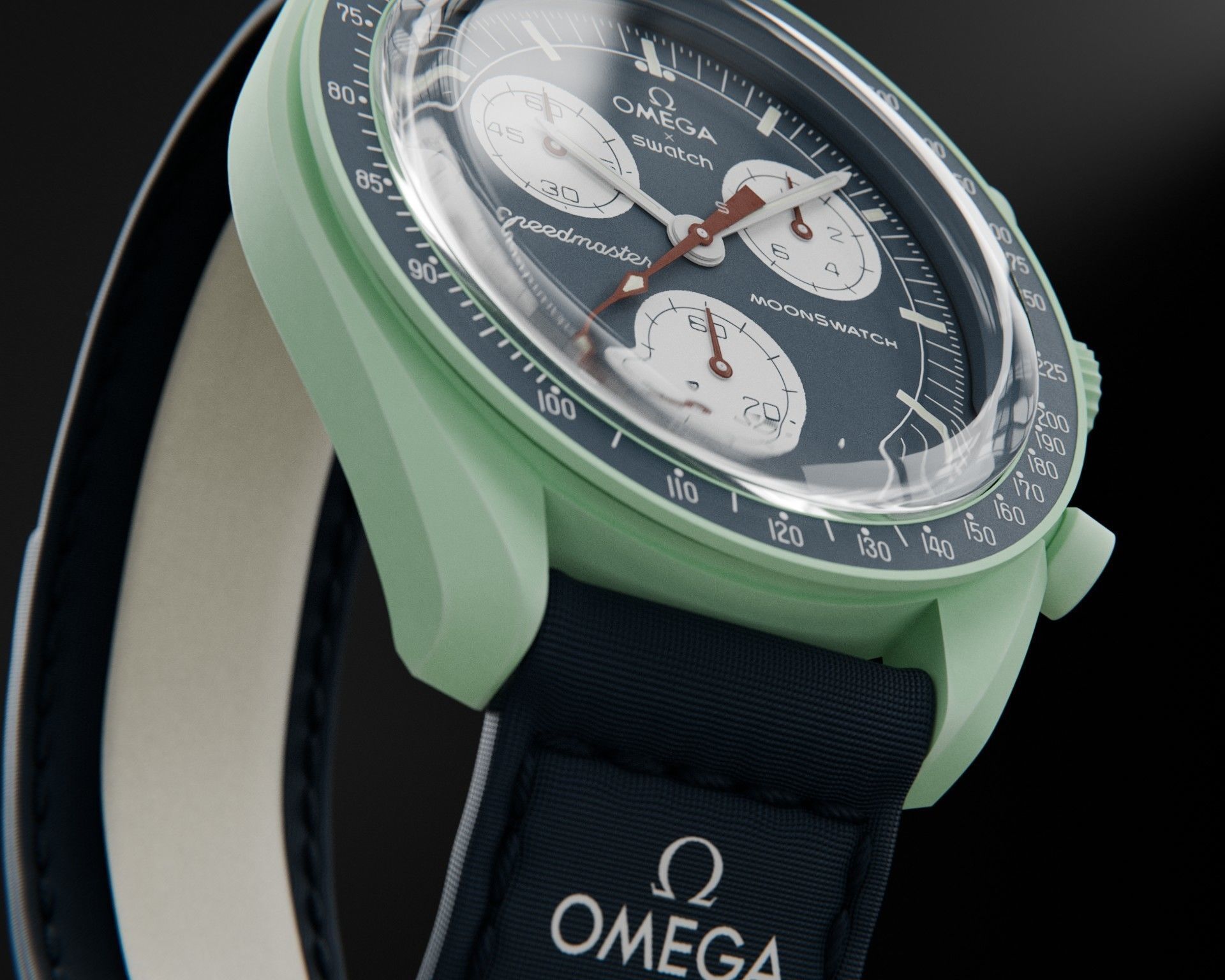 Watch Swatch Omega MoonSwatch Earth 3D model | CGTrader