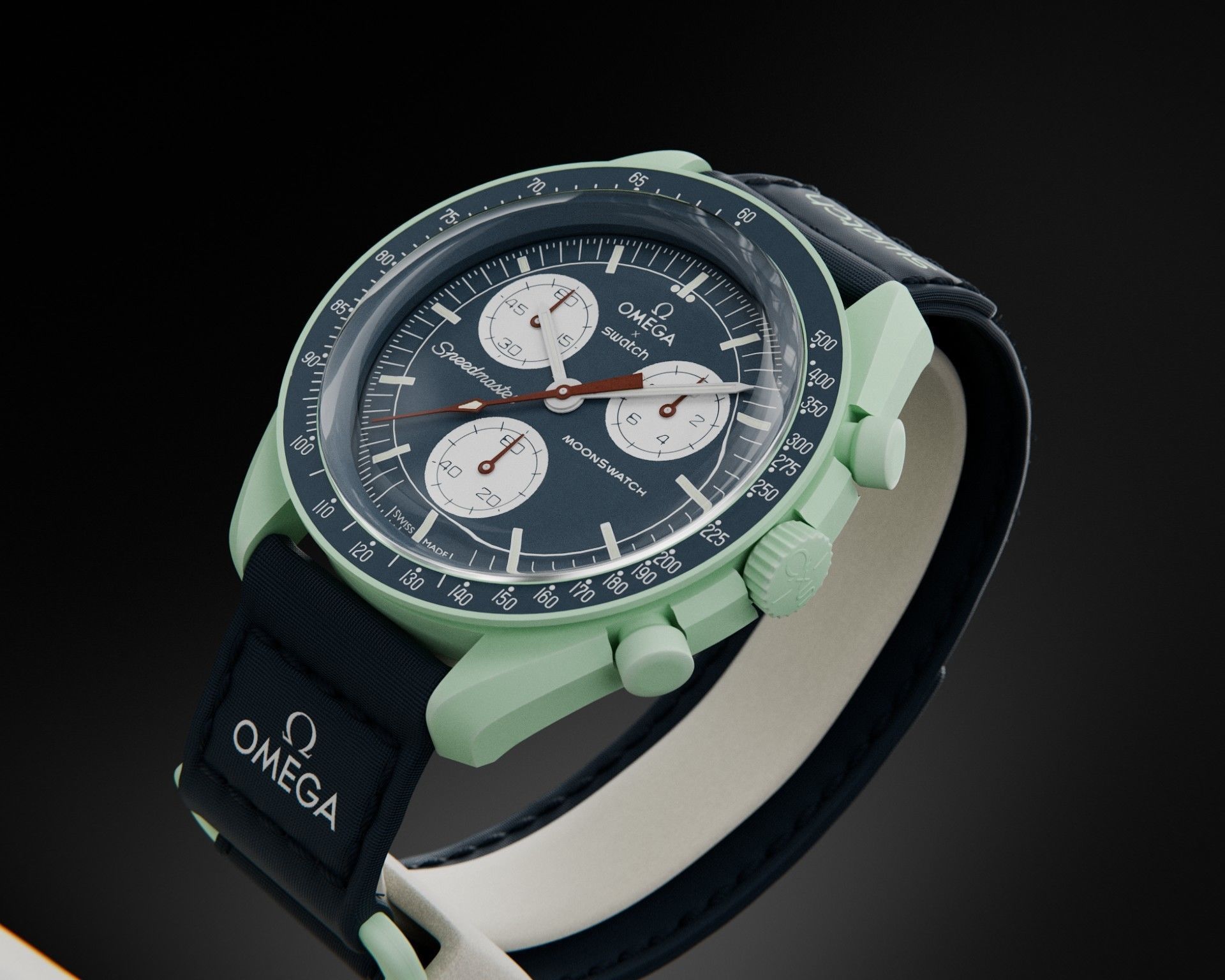 Watch Swatch Omega MoonSwatch Earth 3D model | CGTrader