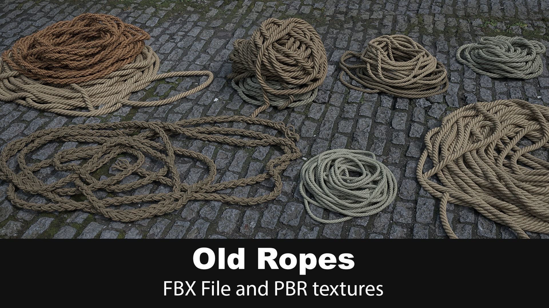 Old Ropes 3D model | CGTrader