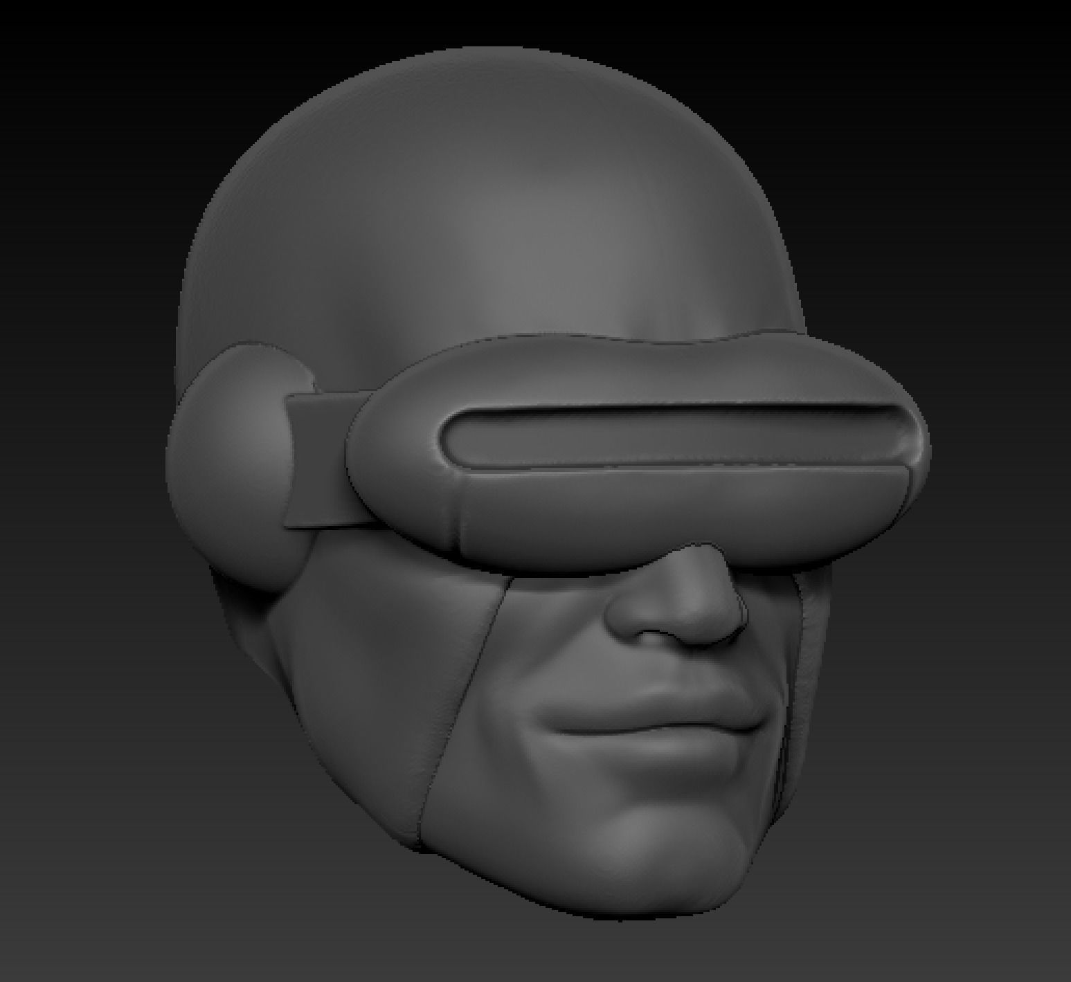 cyclops retro headsculpt 3D model 3D printable | CGTrader