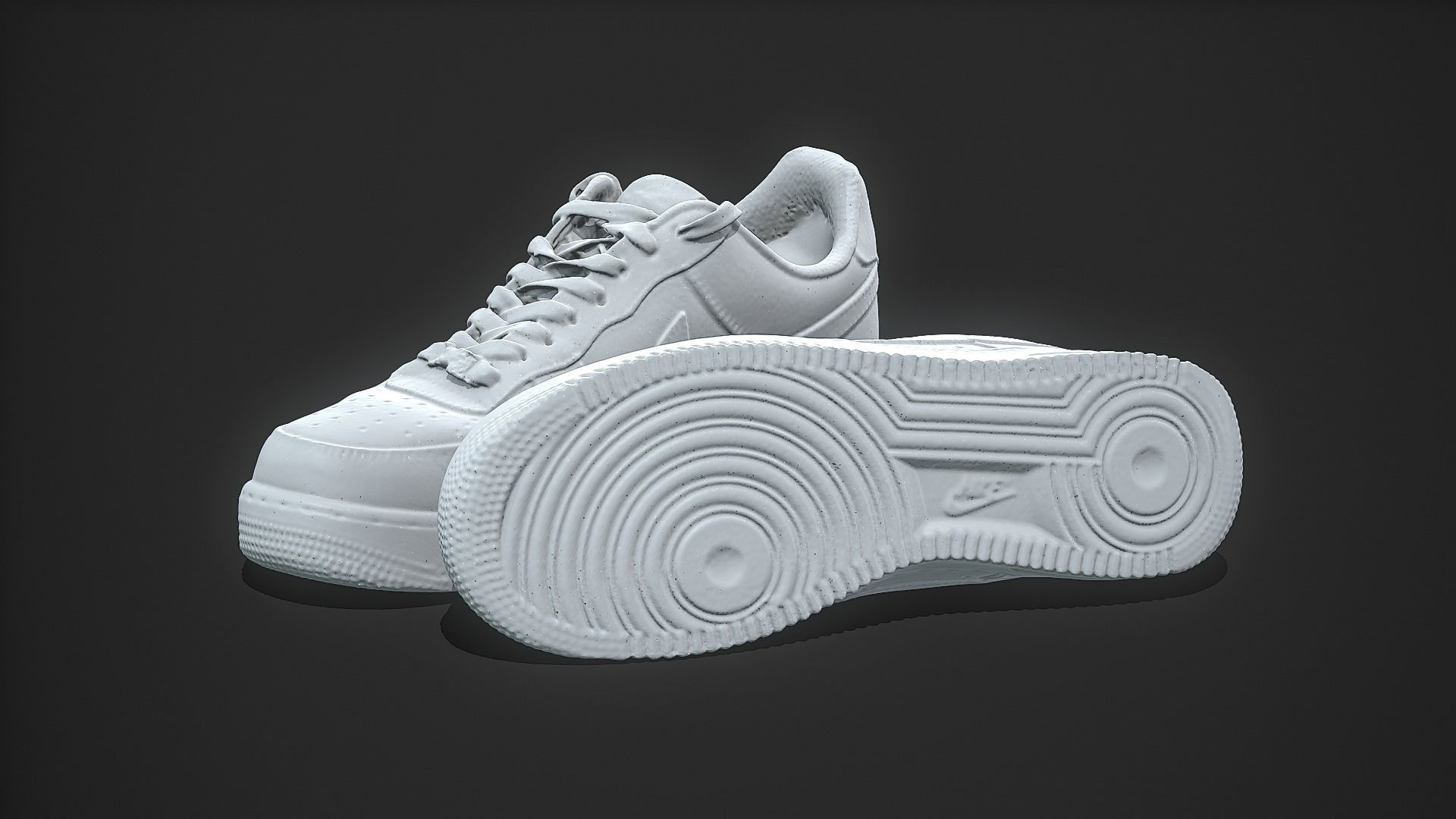 Detailed 3D Scanned Air Force One Nike Shoes 3D model | CGTrader