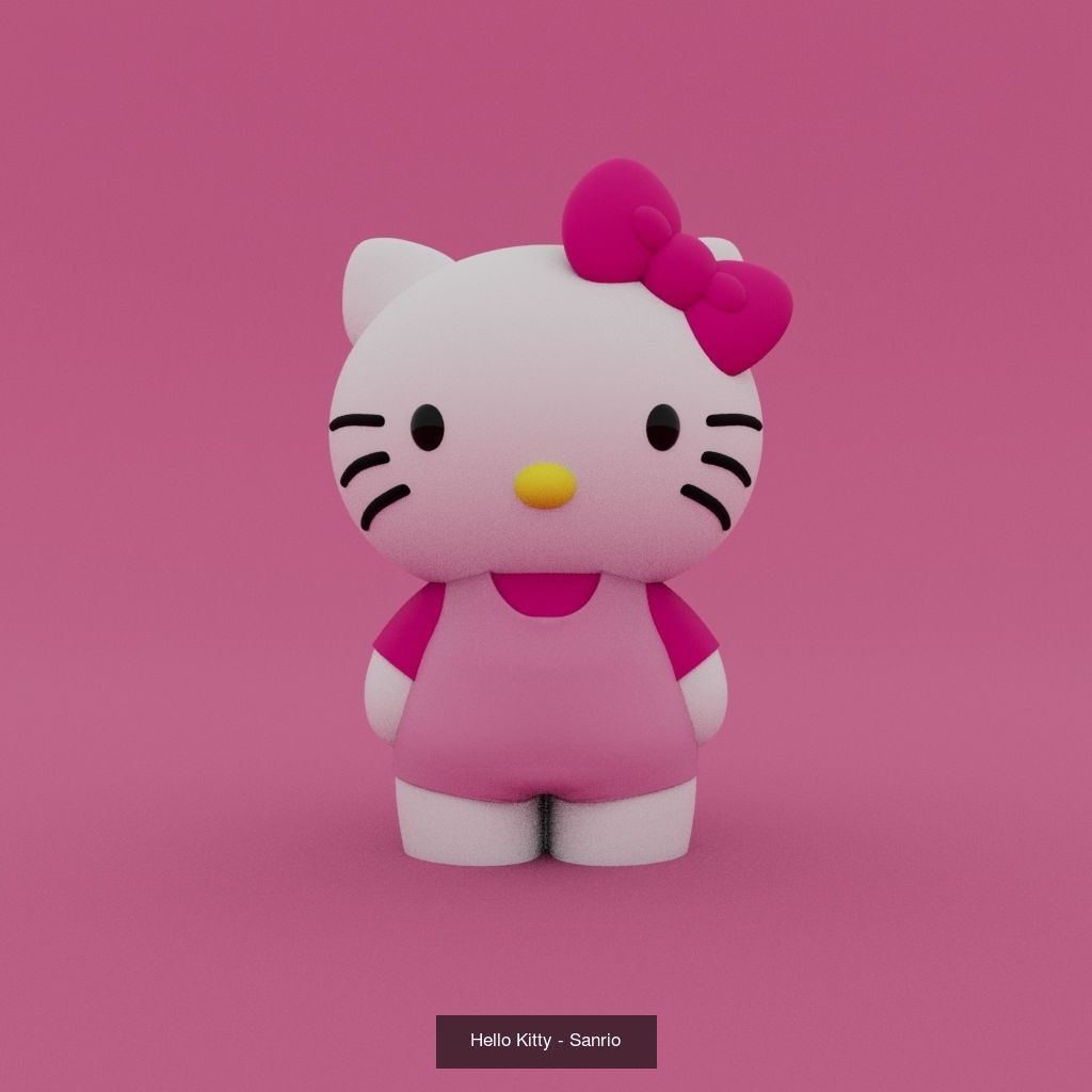 Sanrio Characters - Hello Kitty 3D Model Collection 3D printable | CGTrader