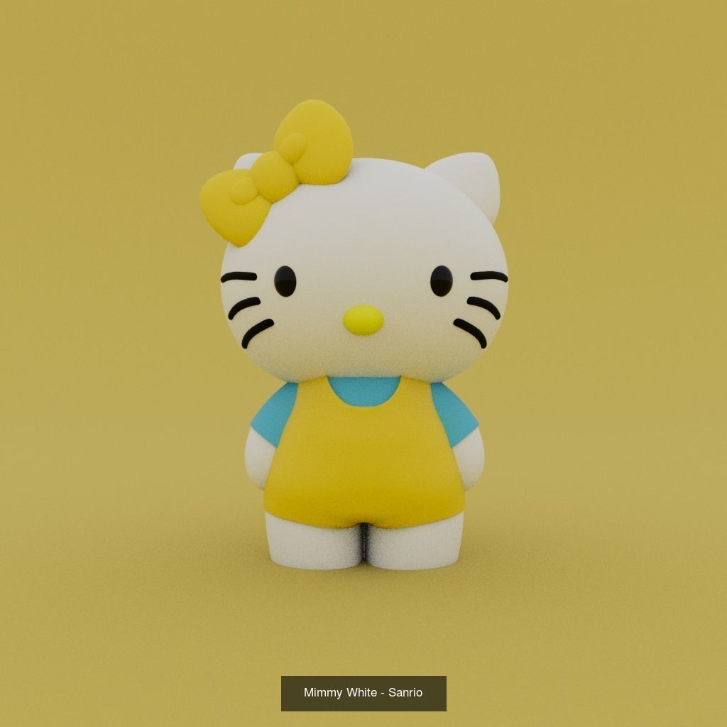 Sanrio Characters - Hello Kitty 3D Model Collection 3D printable | CGTrader