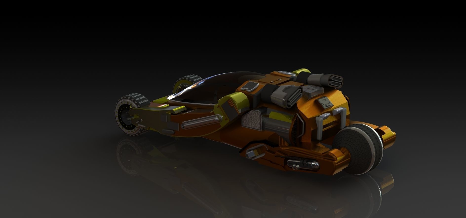 3D model BUJJI CAR VR / AR / low-poly | CGTrader