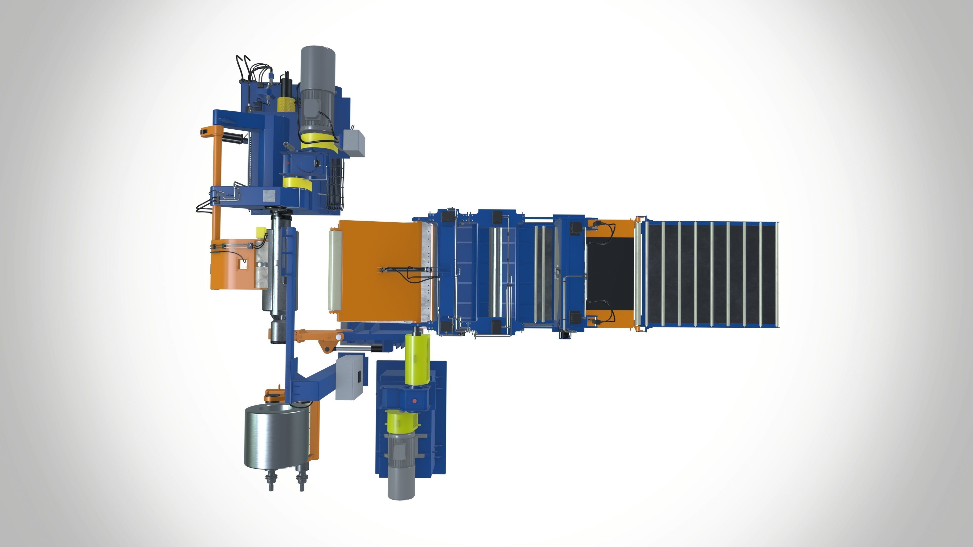 Slitting Line machine 3D model | CGTrader