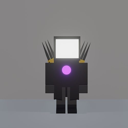 titan tv man free 3D model | CGTrader