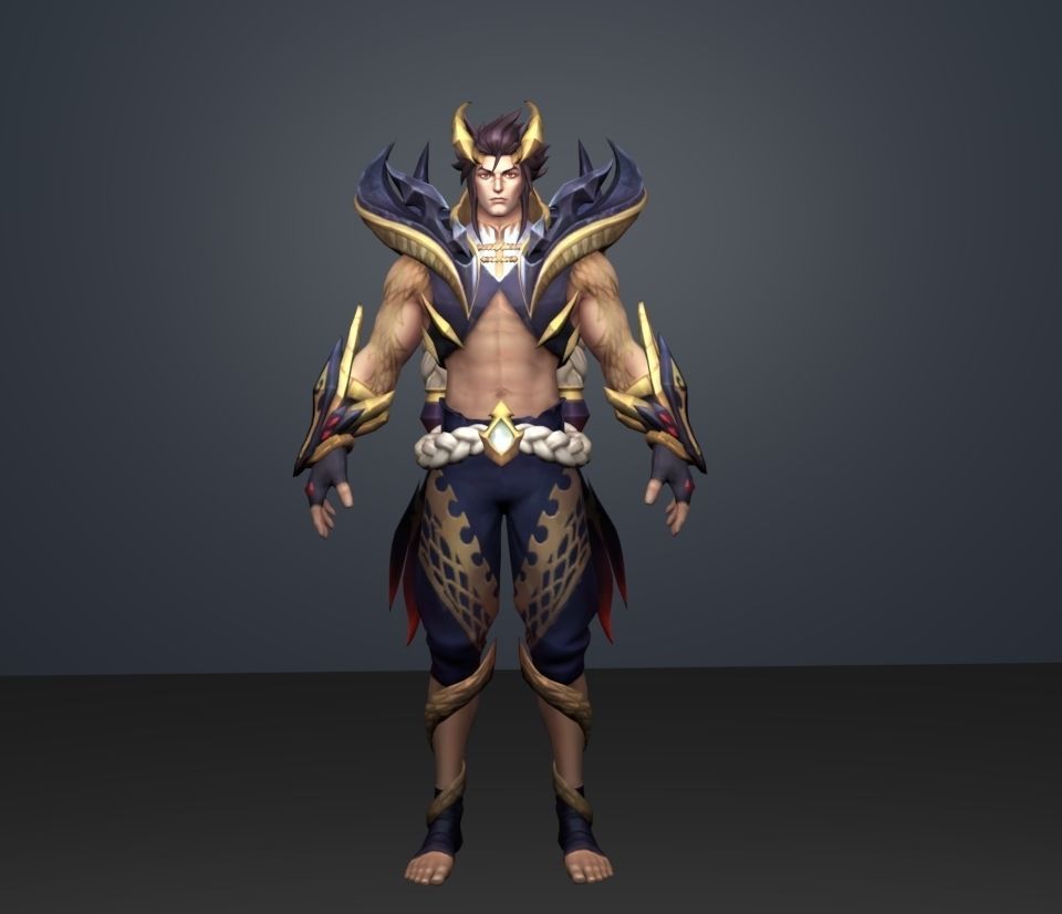 obsidian dragon 3D model animated rigged | CGTrader