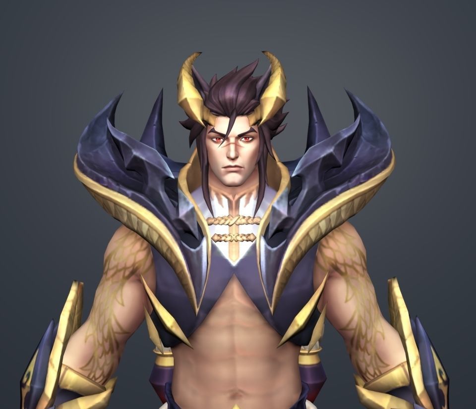 obsidian dragon 3D model animated rigged | CGTrader