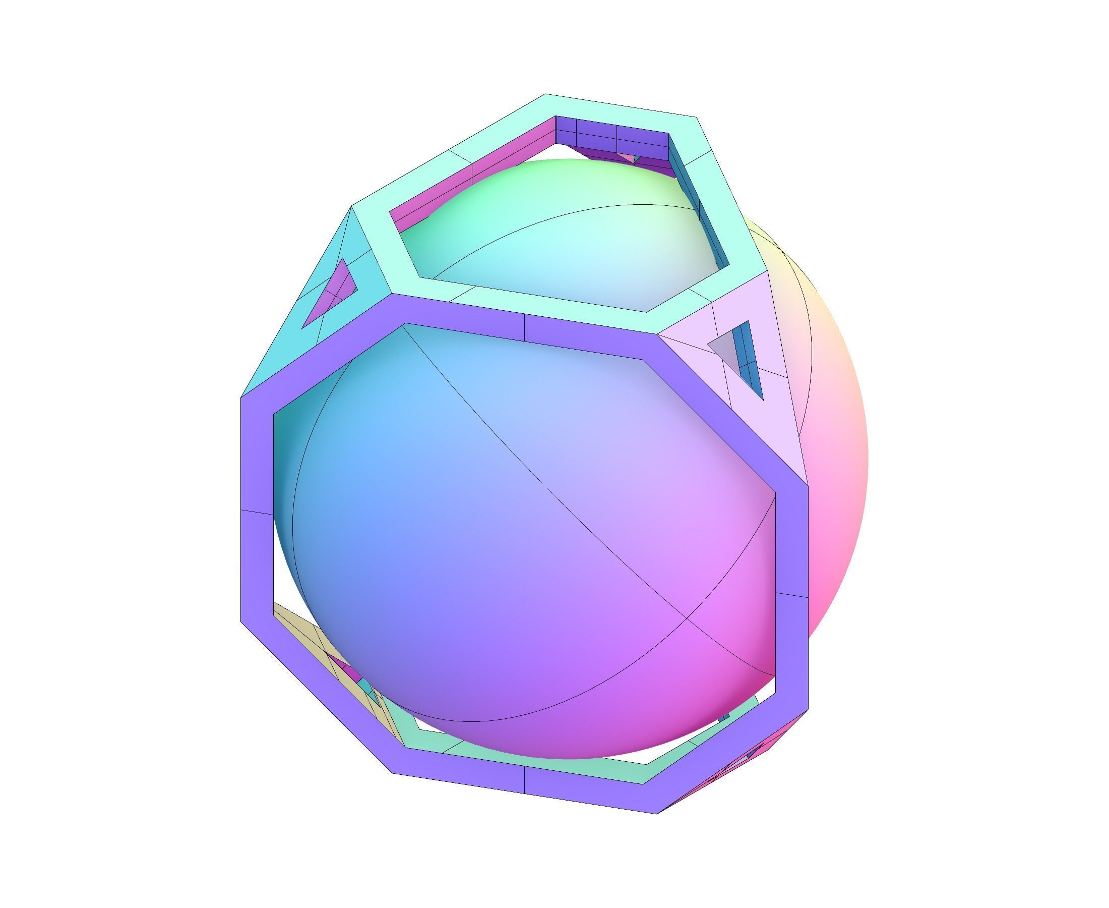 Chamfered 3 Sided Prism free 3D model 3D printable | CGTrader