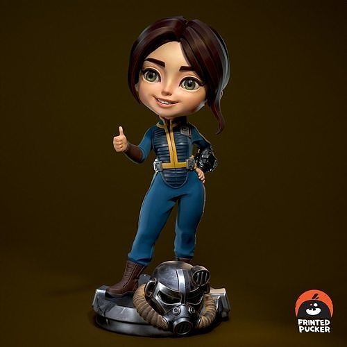 Chibi fallout 3D model 3D printable | CGTrader