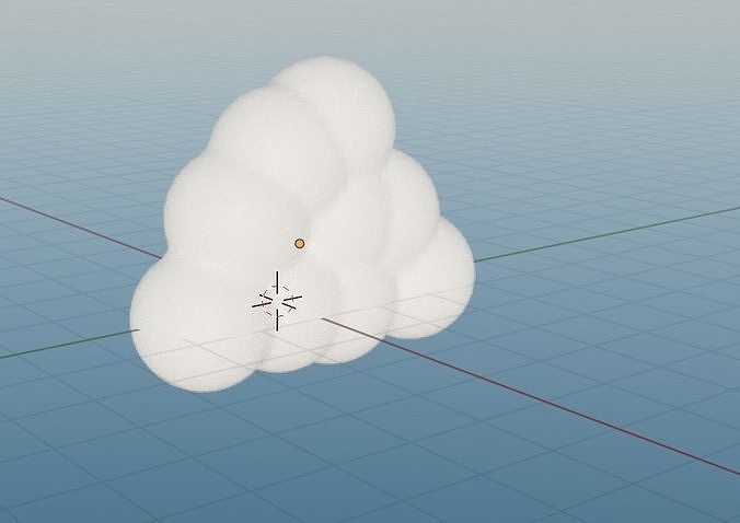 3D model rigged cartoon clouds VR / AR / low-poly | CGTrader