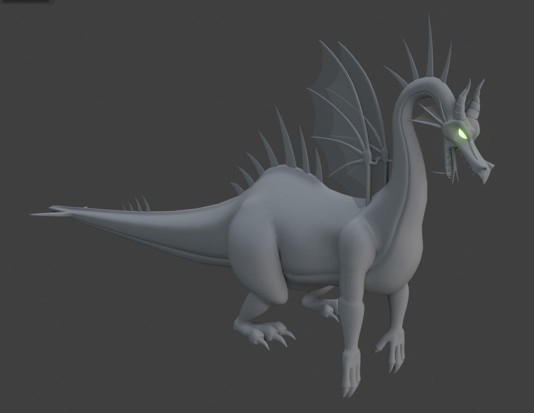 Maleficent Dragon free 3D model rigged | CGTrader