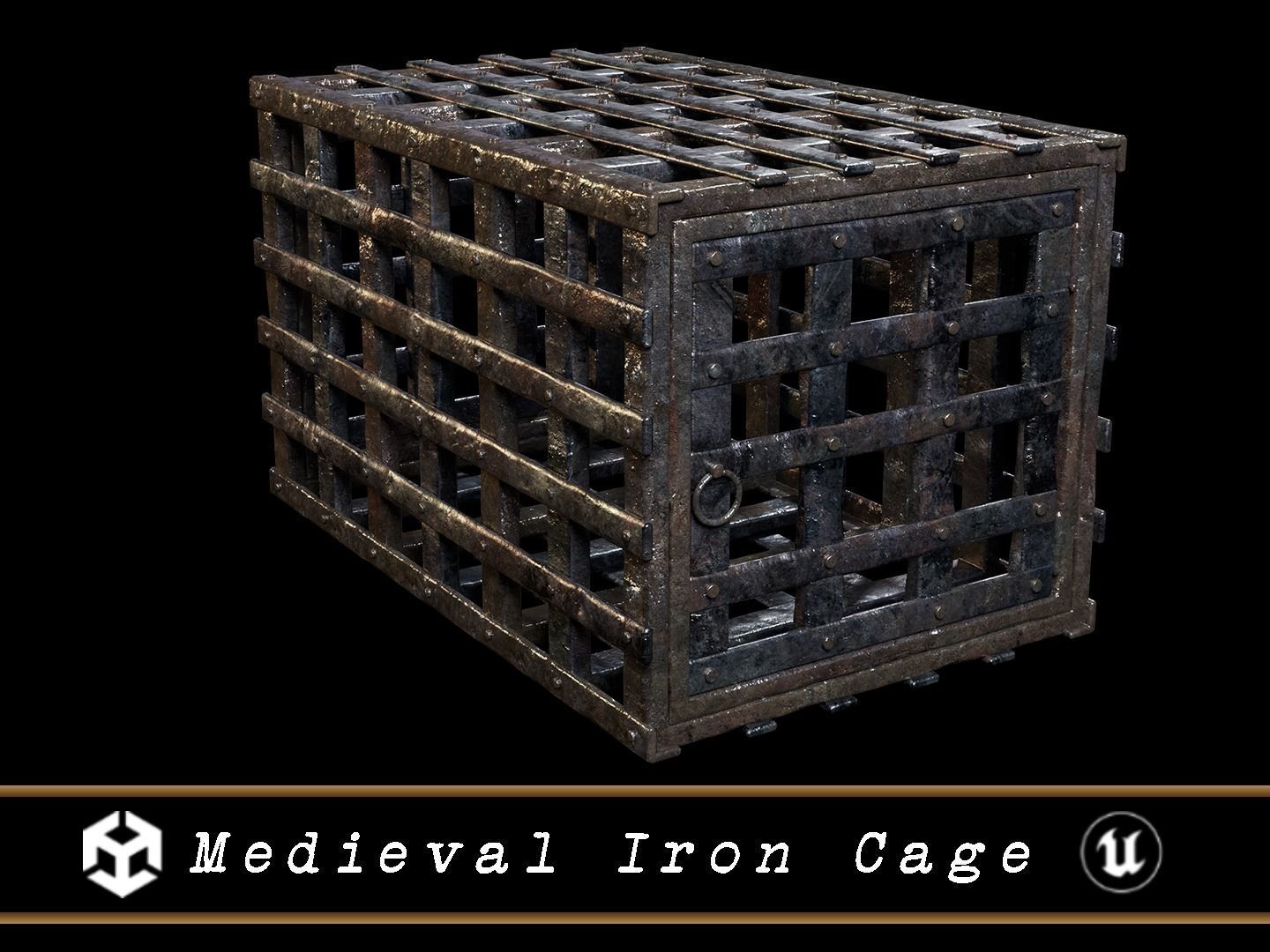 3D model Medieval Iron Cage VR / AR / low-poly | CGTrader