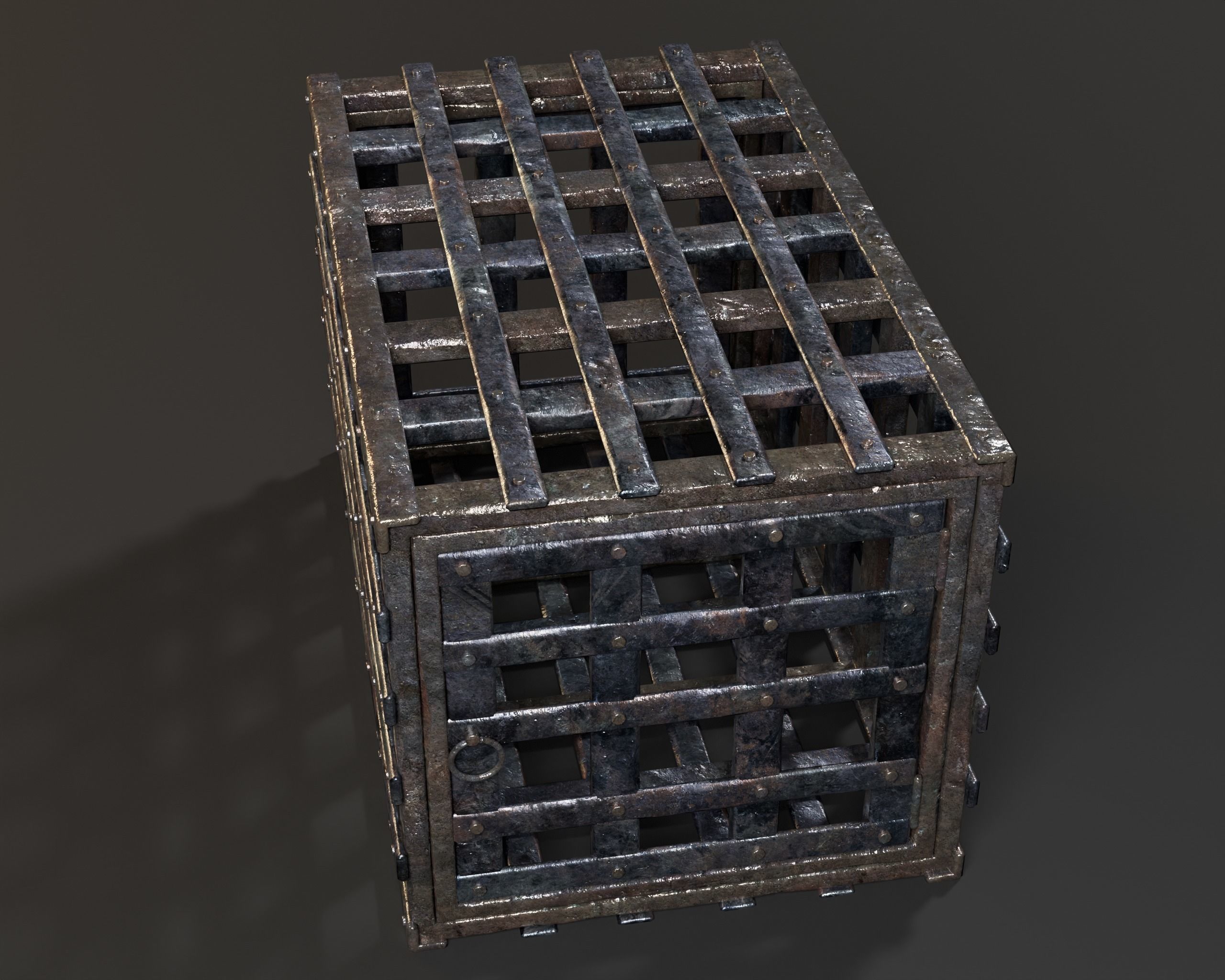 3D model Medieval Iron Cage VR / AR / low-poly | CGTrader
