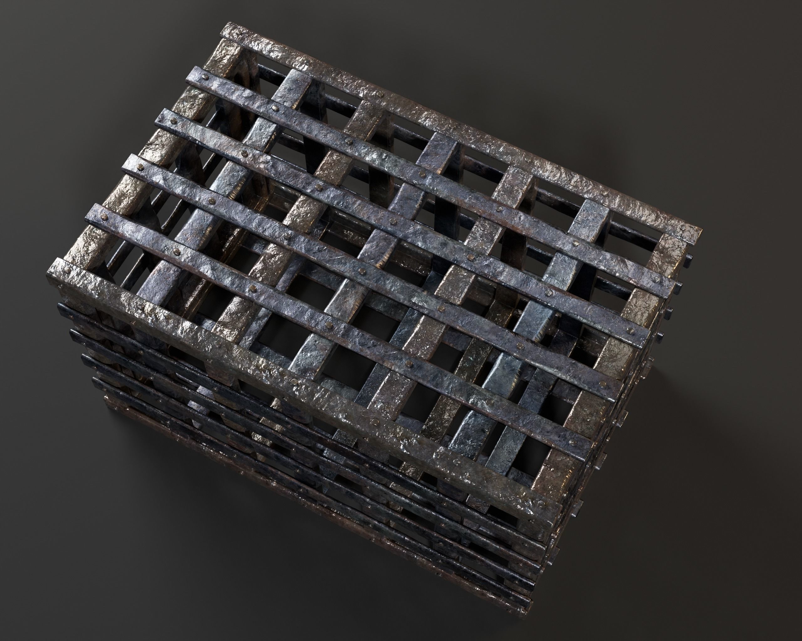 3D model Medieval Iron Cage VR / AR / low-poly | CGTrader