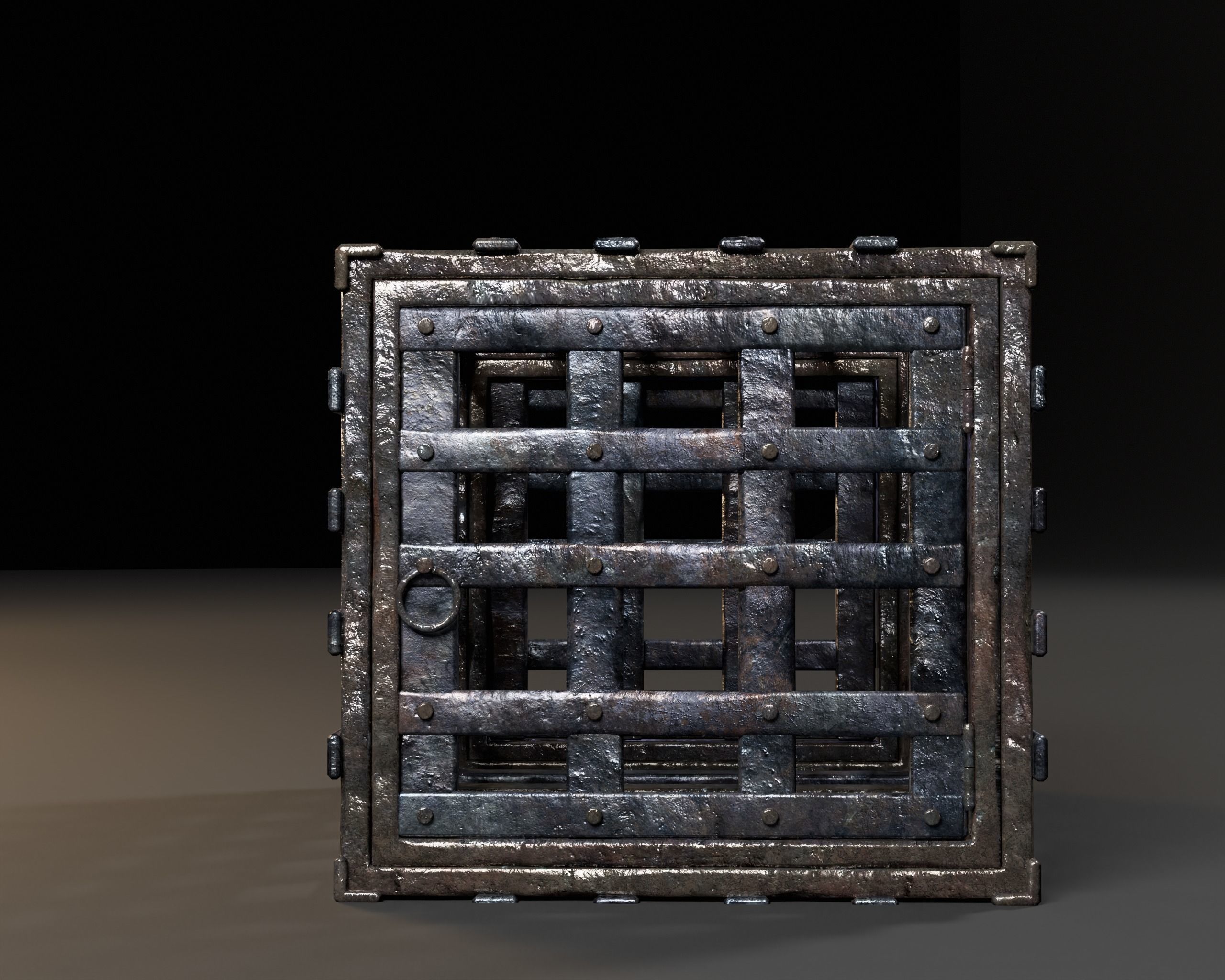 3D model Medieval Iron Cage VR / AR / low-poly | CGTrader