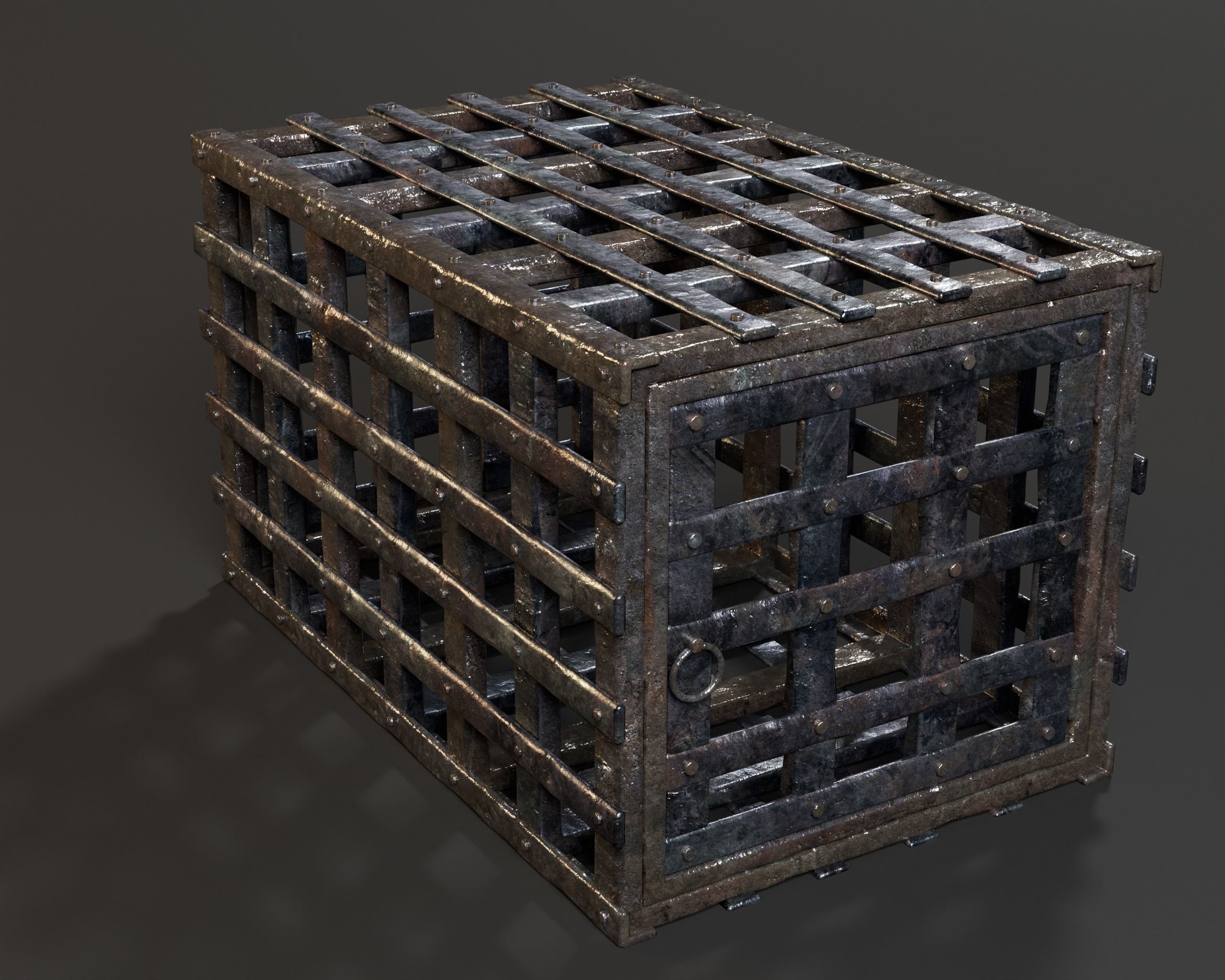 3D model Medieval Iron Cage VR / AR / low-poly | CGTrader