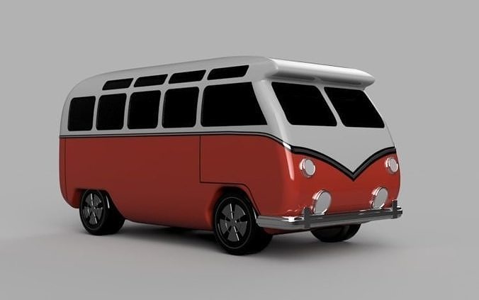 3D Printable Classic Bus Miniature - Vintage Transport Model 3D model ...