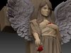 angel girl statue 3D model 3D printable | CGTrader